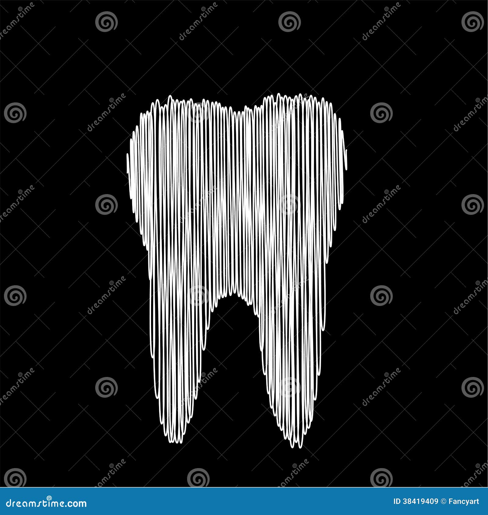 Gráfico Del Diente Para El Dentista Ilustración del Vector ...