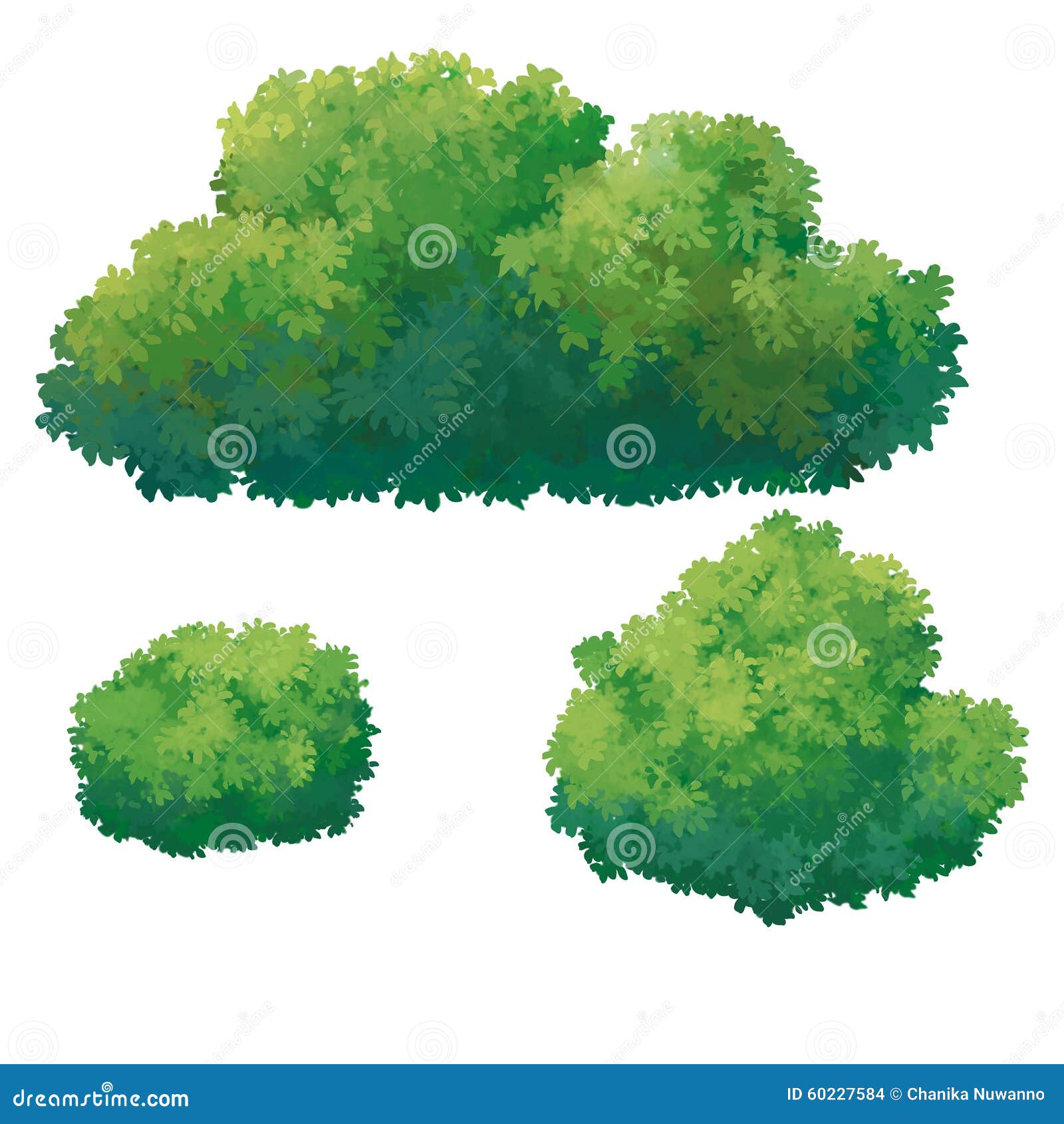 Grön buske stock illustrationer. Illustration av löv - 60227584