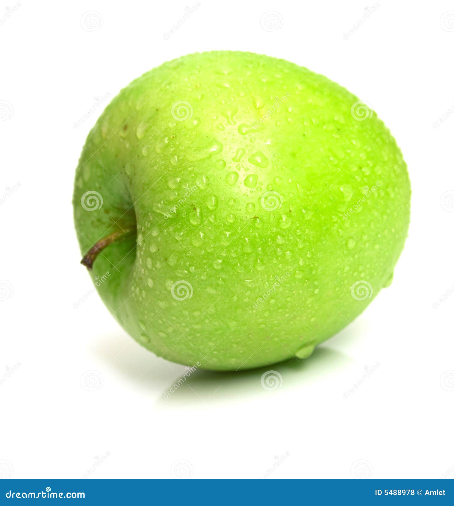 Grüner Apfel 3 stockfoto. Bild von nachricht, frucht, getrennt - 5488978