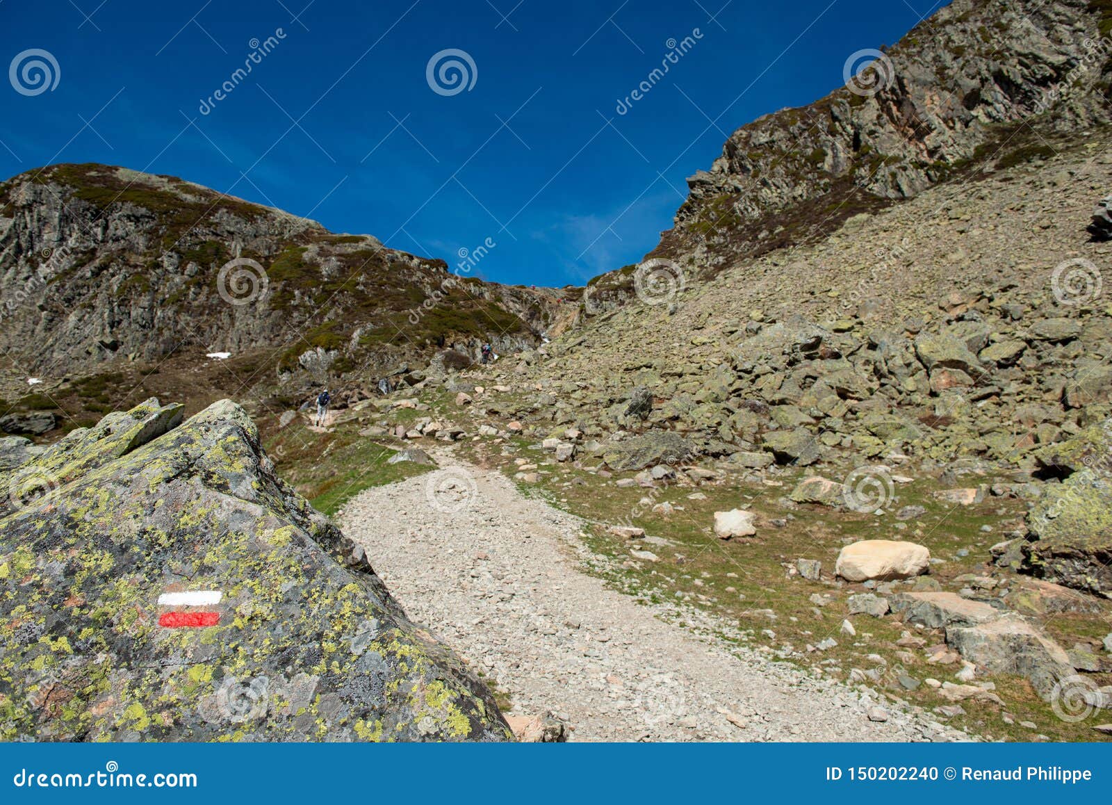 GR Footpath. in the French Pyrenees Stock Photo - Image of mountain ...