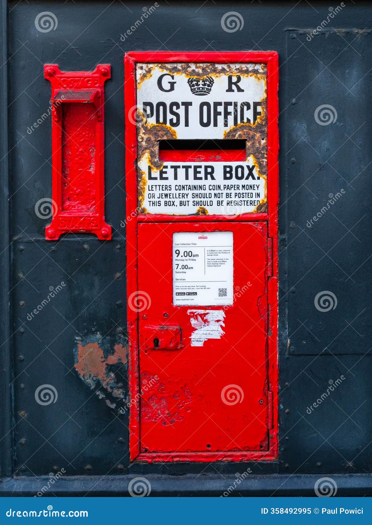 GR Letter Box and Stamp Machine Stock Image - Image of postage ...