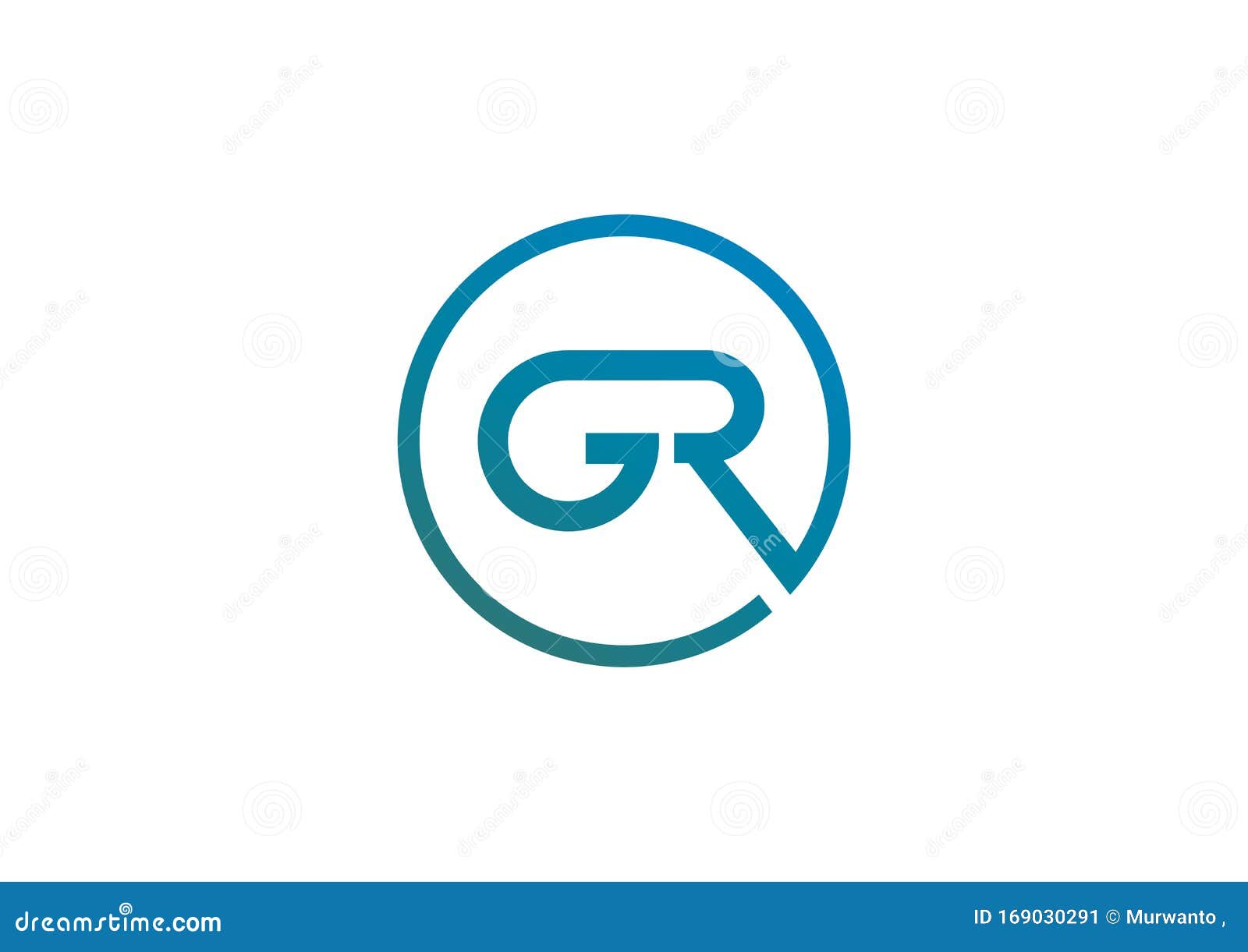 GR letter logo stock vector. Illustration of black, abstract - 169030291