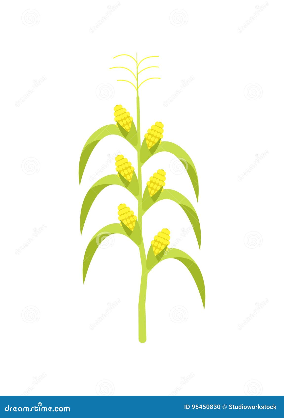 Graan Op Steel Vectorpictogram Vector Illustratie - Illustration of ...