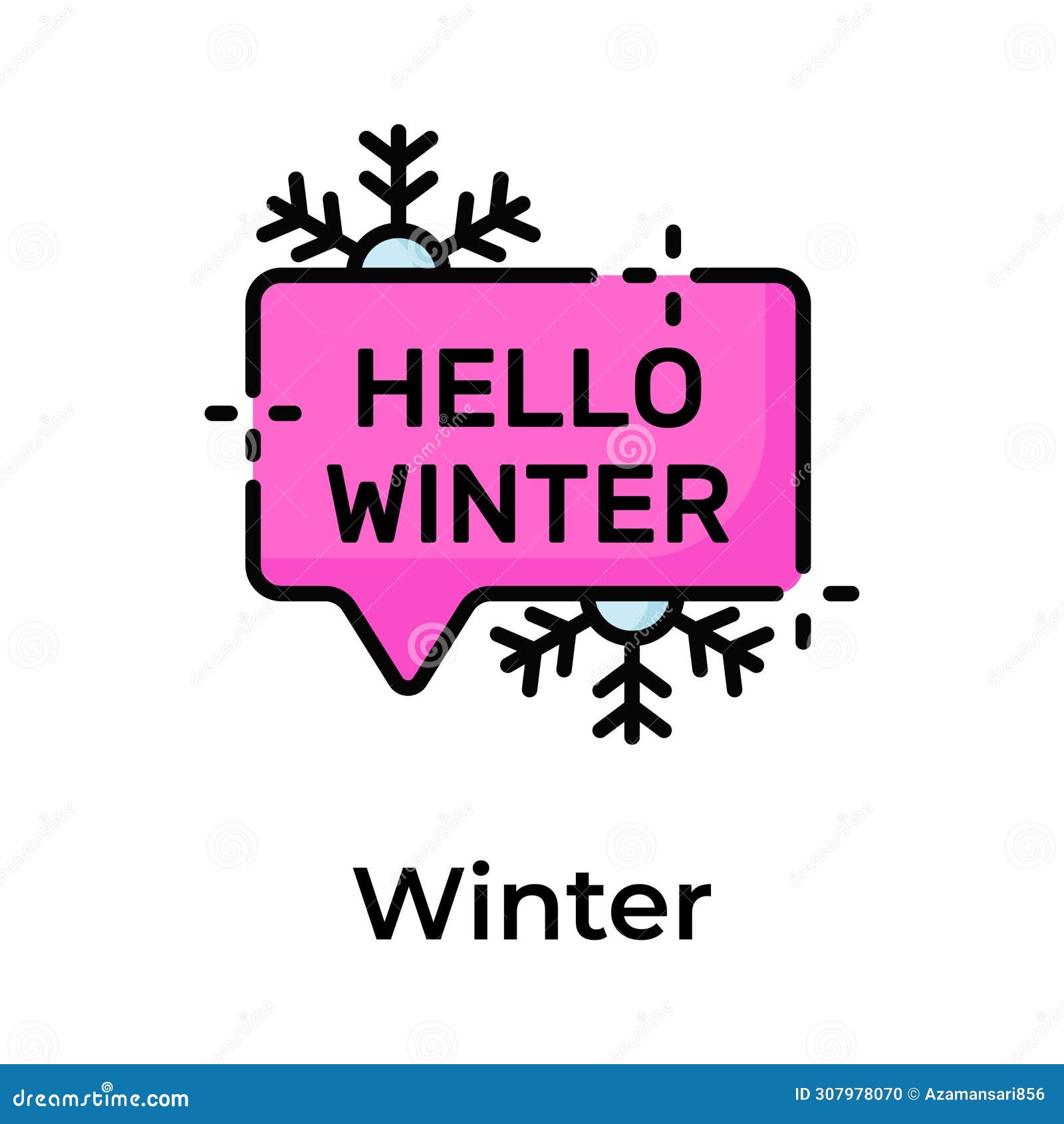 Grab this Amazing and Unique Hell Winter Icon in Modern Style Stock ...