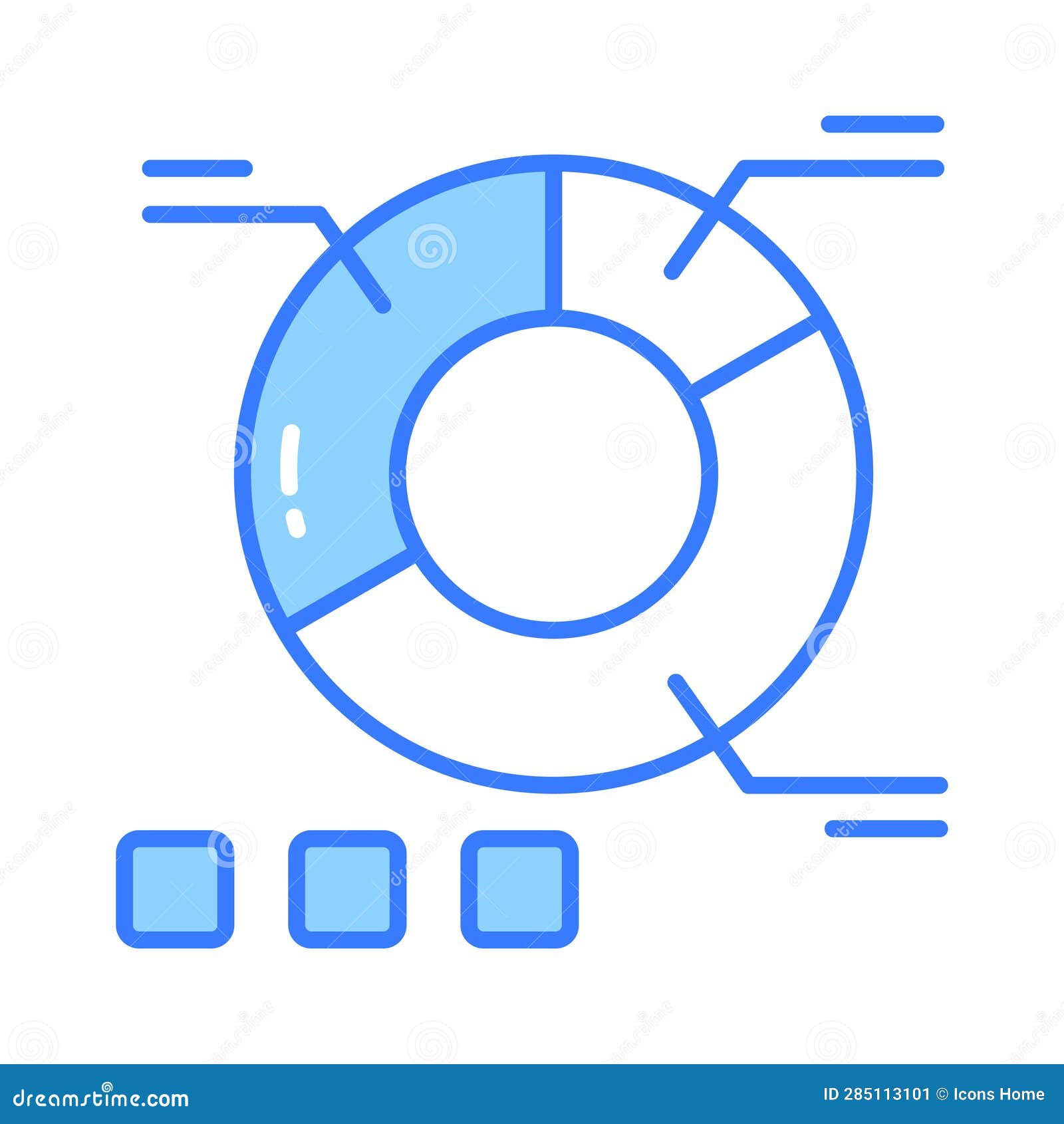 Grab this Carefully Crafted Icon of Pie Chart, Business Analysis Vector ...