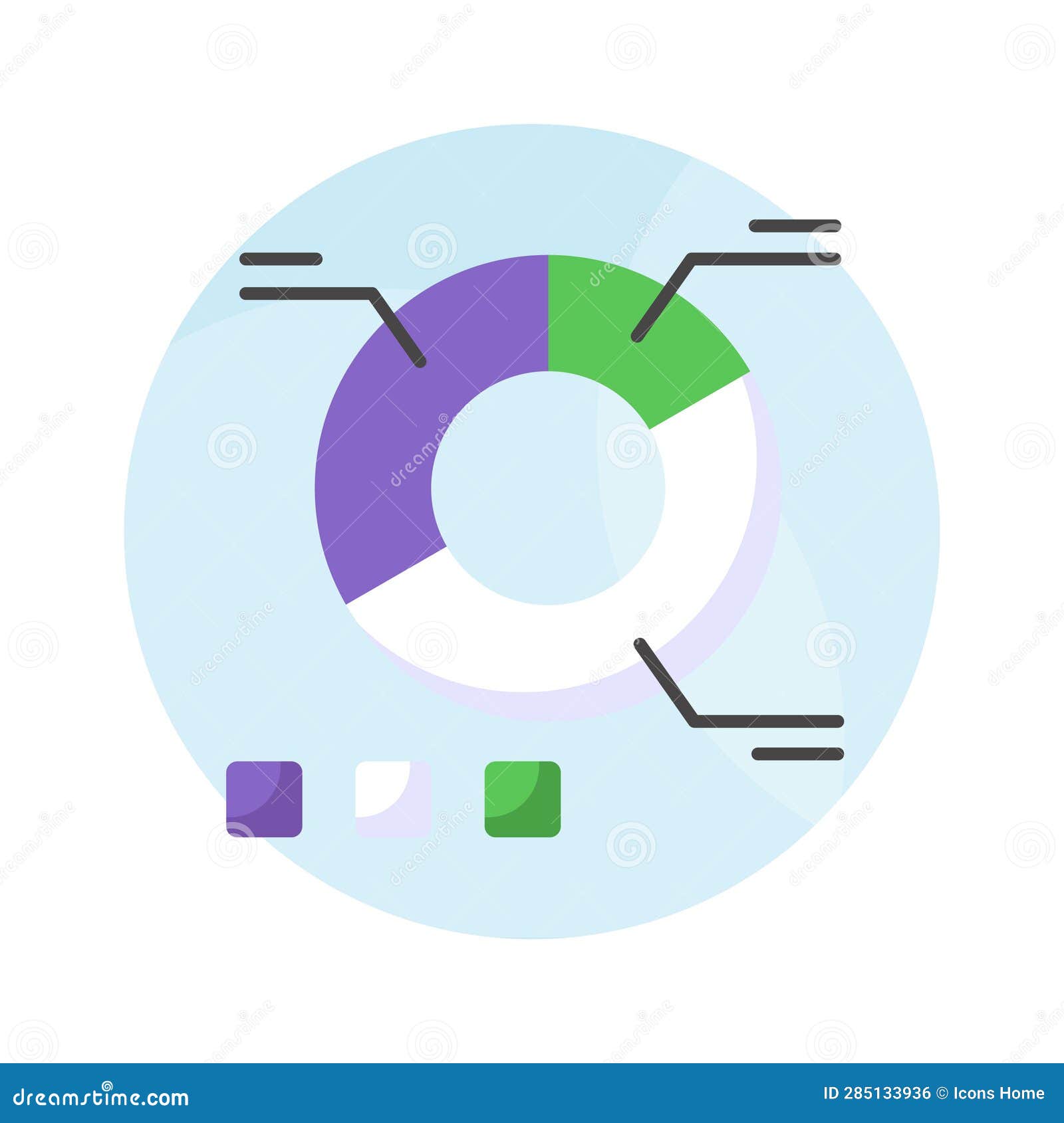 Grab this Carefully Crafted Icon of Pie Chart, Business Analysis Vector ...