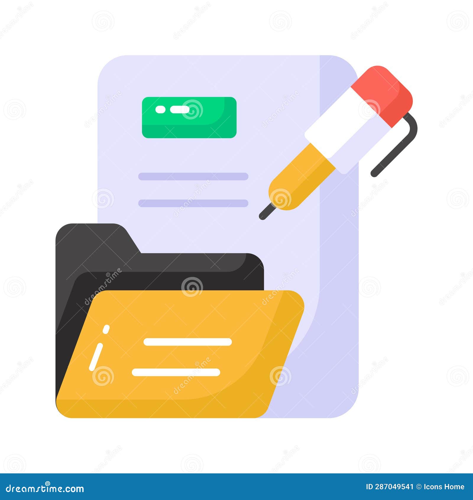 Grab this Carefully Designed Business Document Concept Vector, Ready To ...