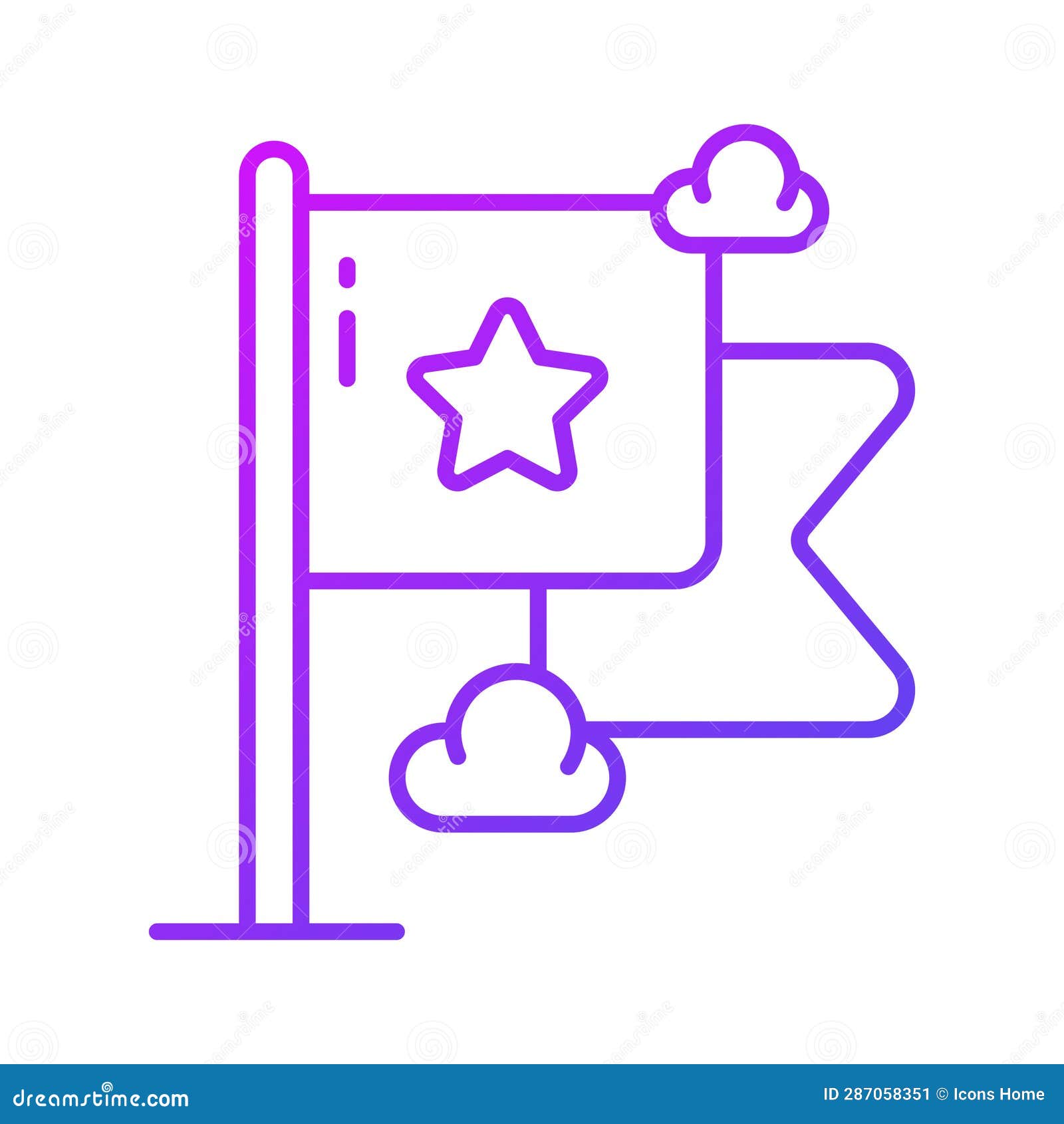 Grab this Carefully Designed Icon of Flag, Success Flag Vector Design ...