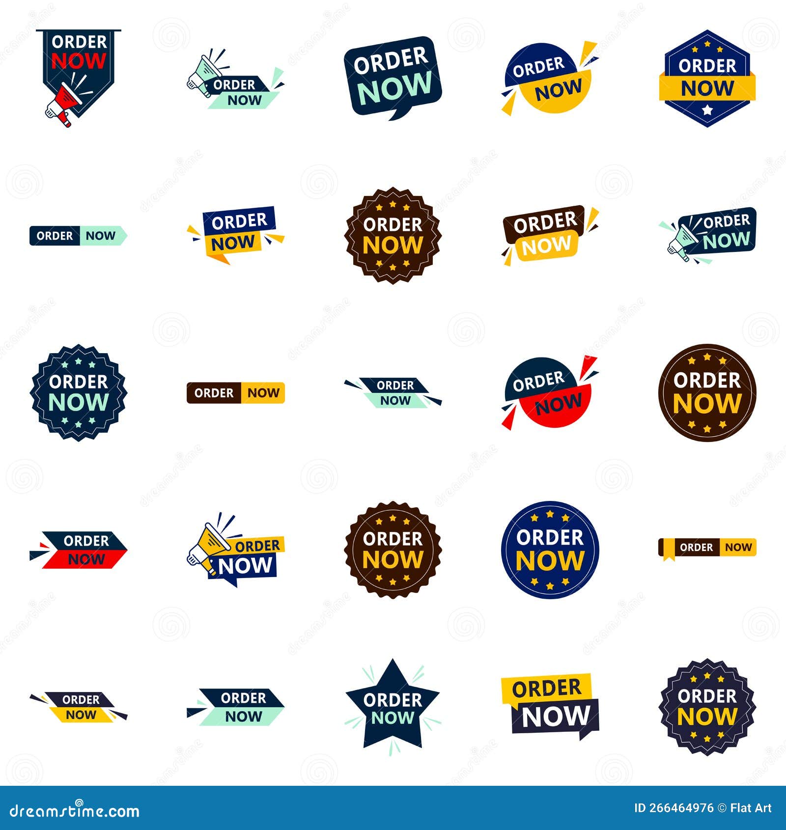 Grab Customers Attention with Our Pack of 25 Order Now Banners Stock ...