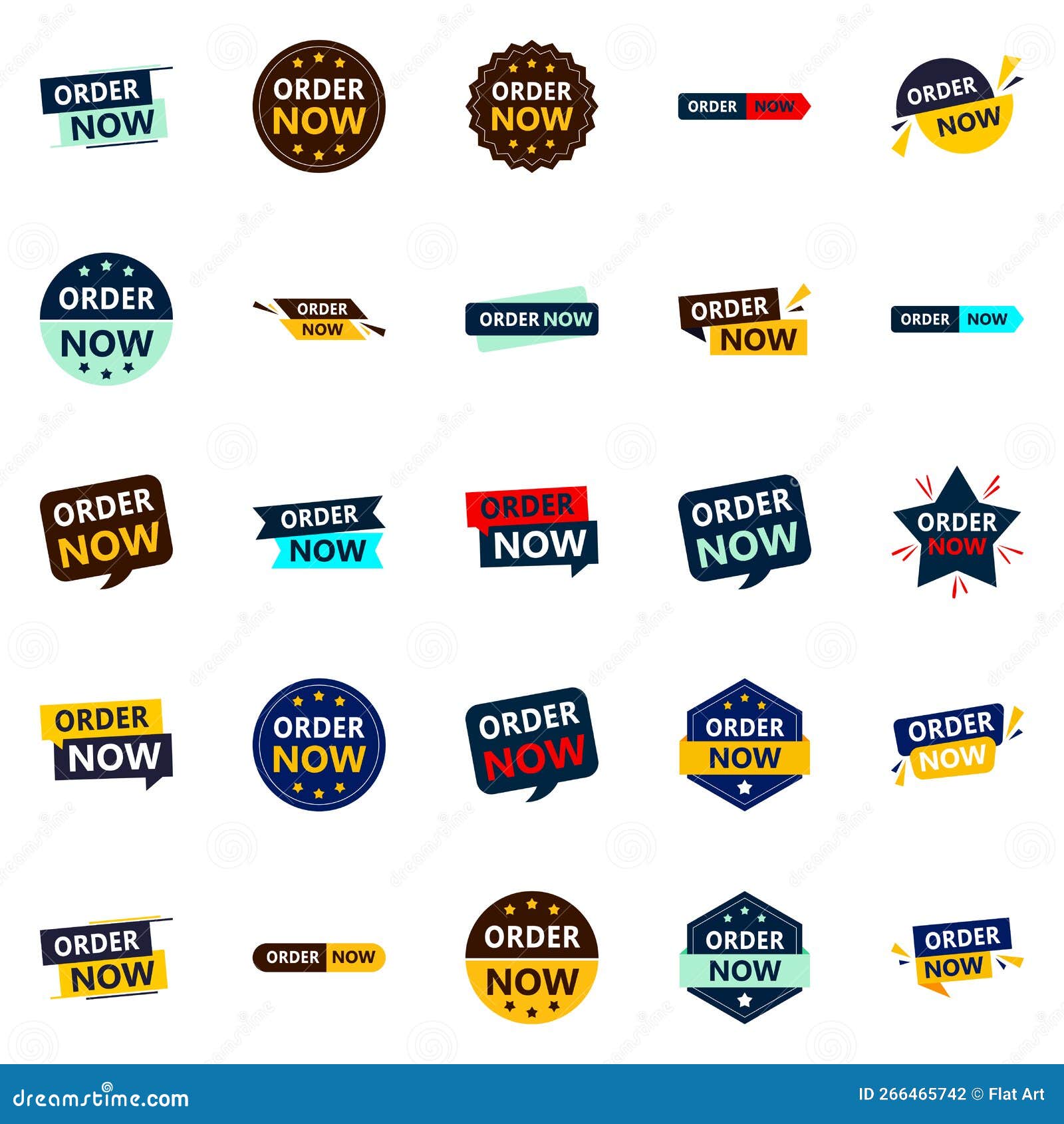 Grab Customers Attention with Our Pack of 25 Order Now Banners Stock ...