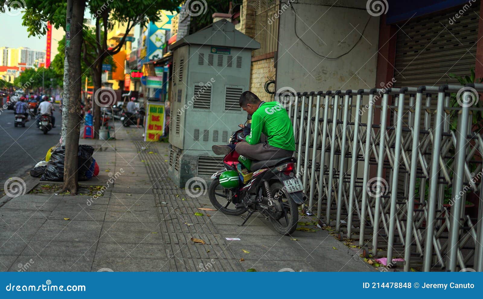 Grab Delivery Driver in Vietnam Editorial Stock Photo - Image of ...