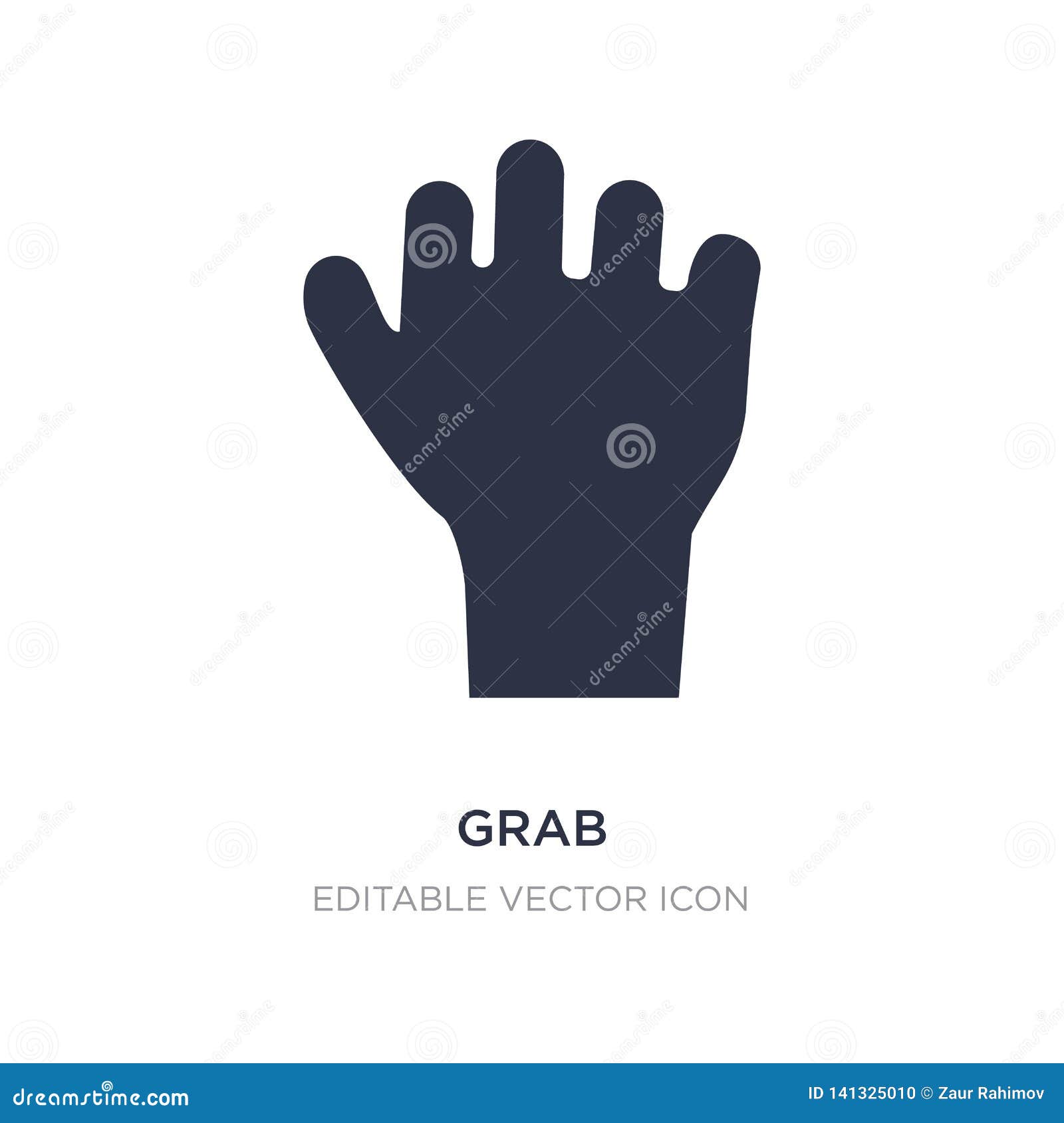 Grab Icon on White Background. Simple Element Illustration from ...
