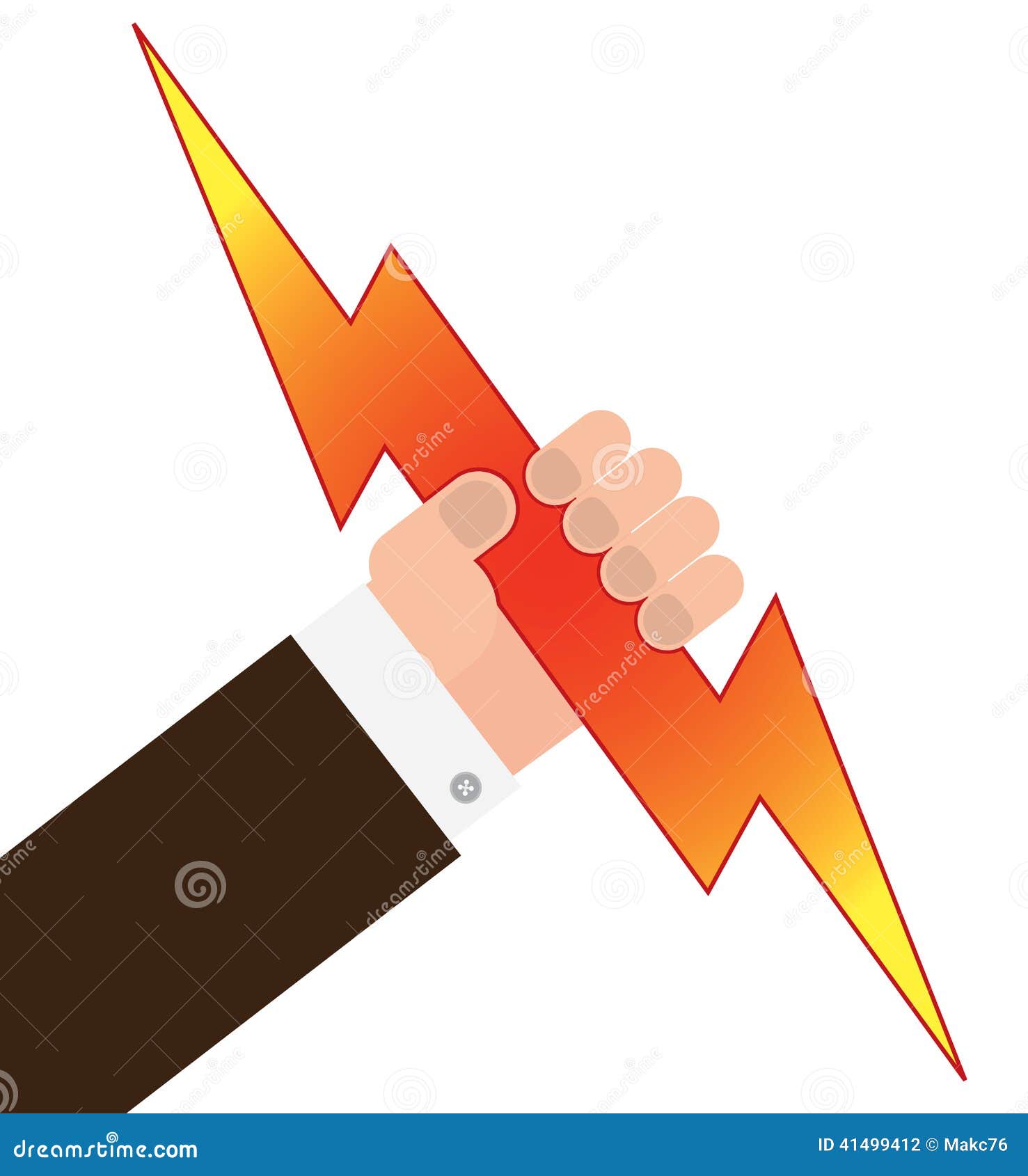 Grab lightning stock illustration. Illustration of lightning - 41499412