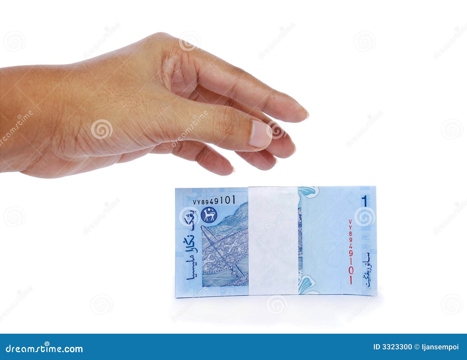 Grab the money stock photo. Image of grab, stack, holding - 3323300