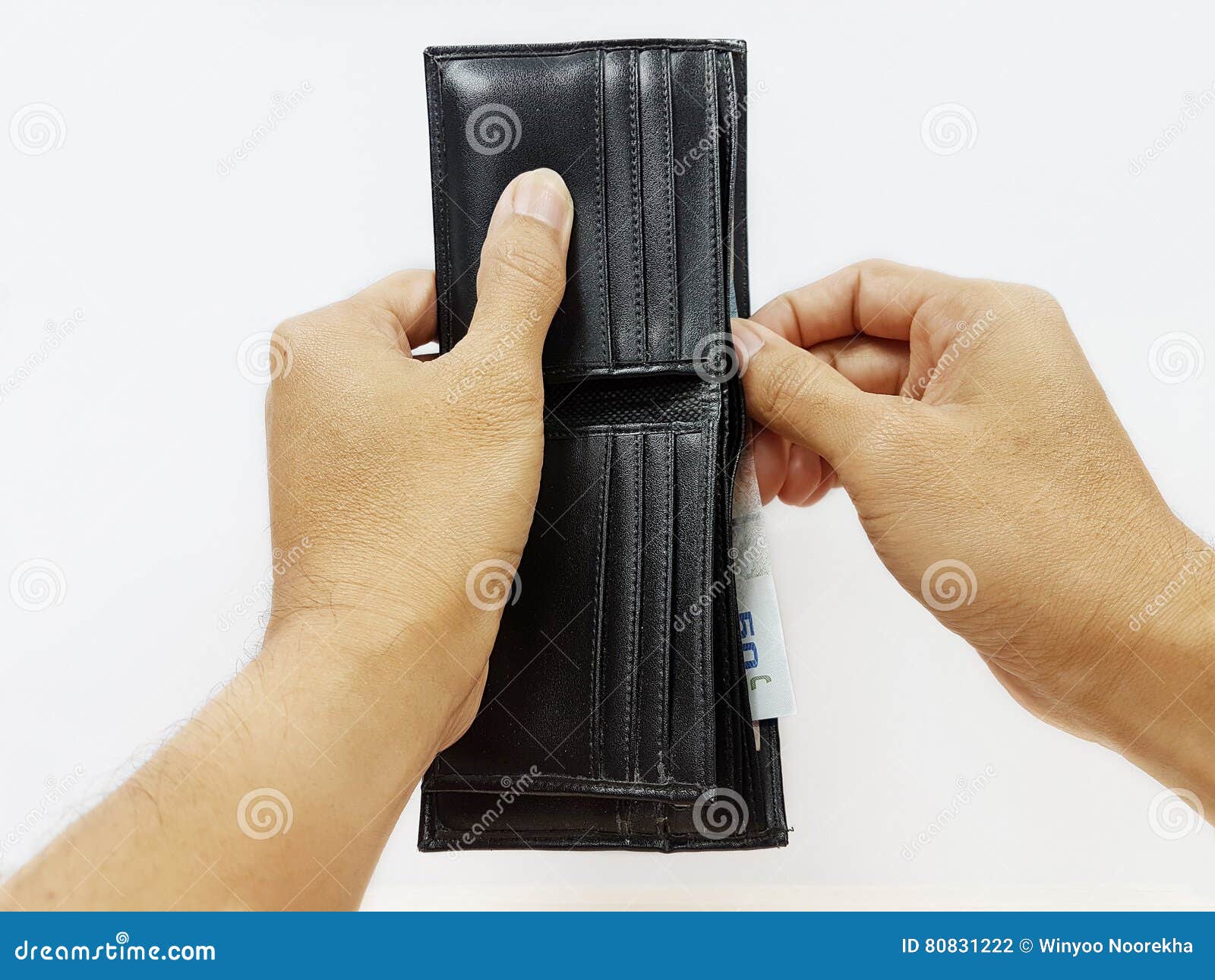Grab the money to pay. stock photo. Image of white, purse - 80831222