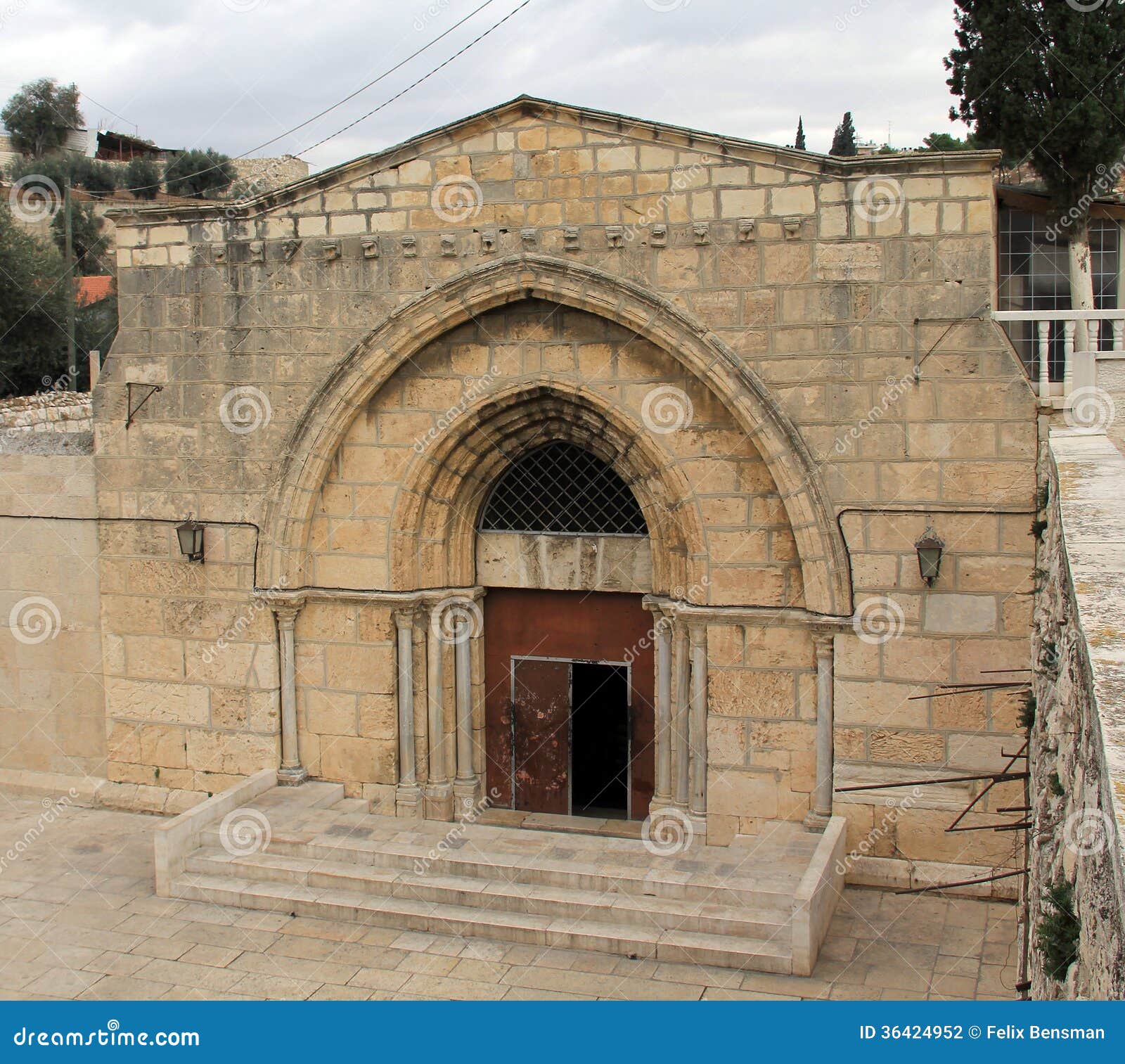 Grab Von Jungfrau Maria. Jerusalem Stockfoto - Bild von christen, jesus ...