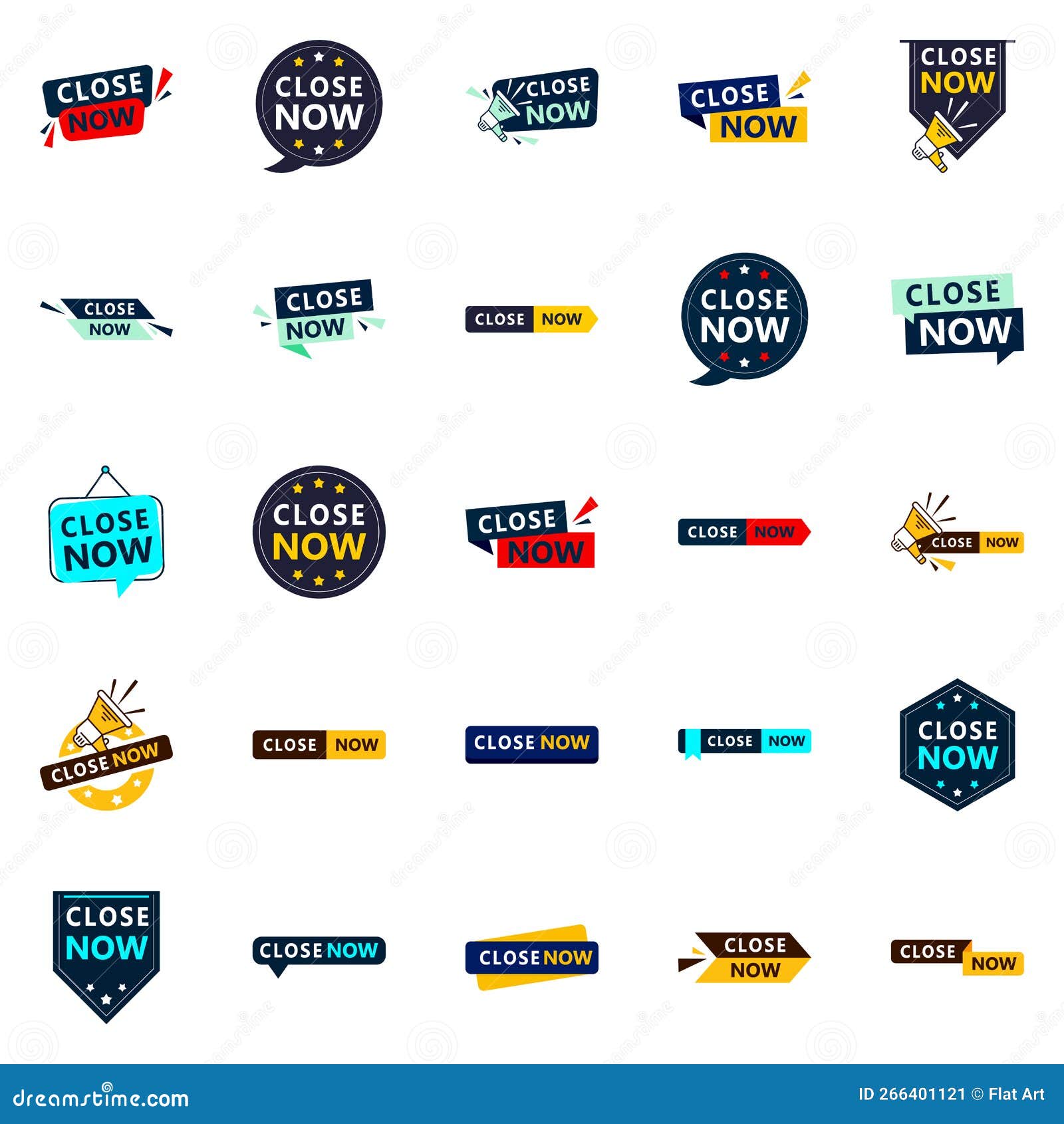 Grab Your Chance To Close Text Banners Pack of 25 Stock Vector ...