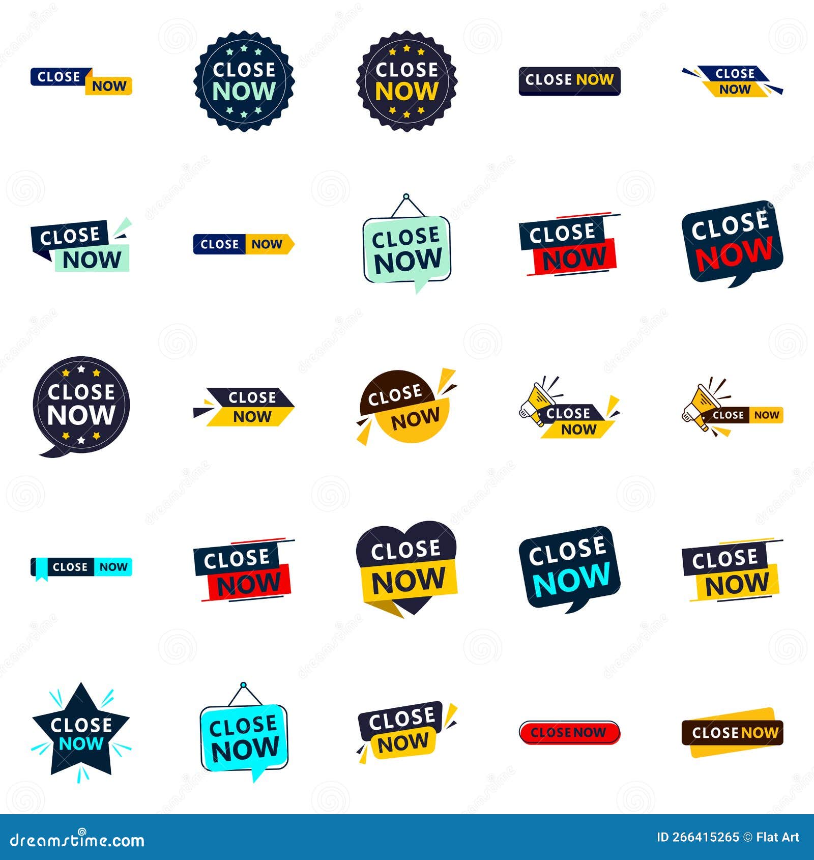 Grab Your Chance To Close Text Banners Pack of 25 Stock Vector ...