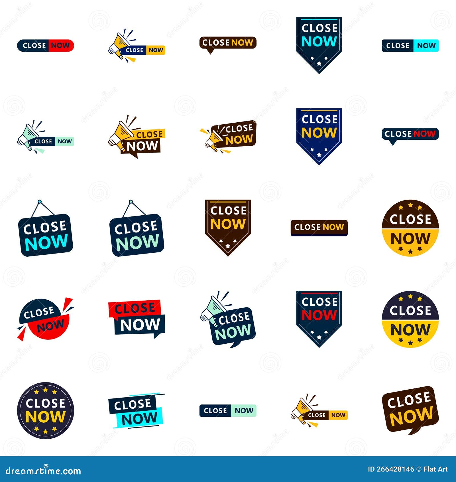 Grab Your Chance To Close Text Banners Pack of 25 Stock Vector ...