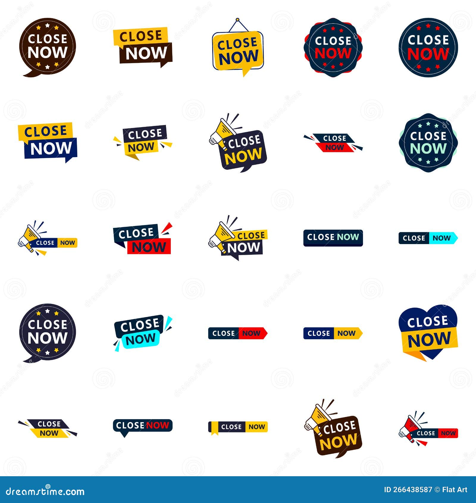 Grab Your Chance To Close Text Banners Pack of 25 Stock Vector ...