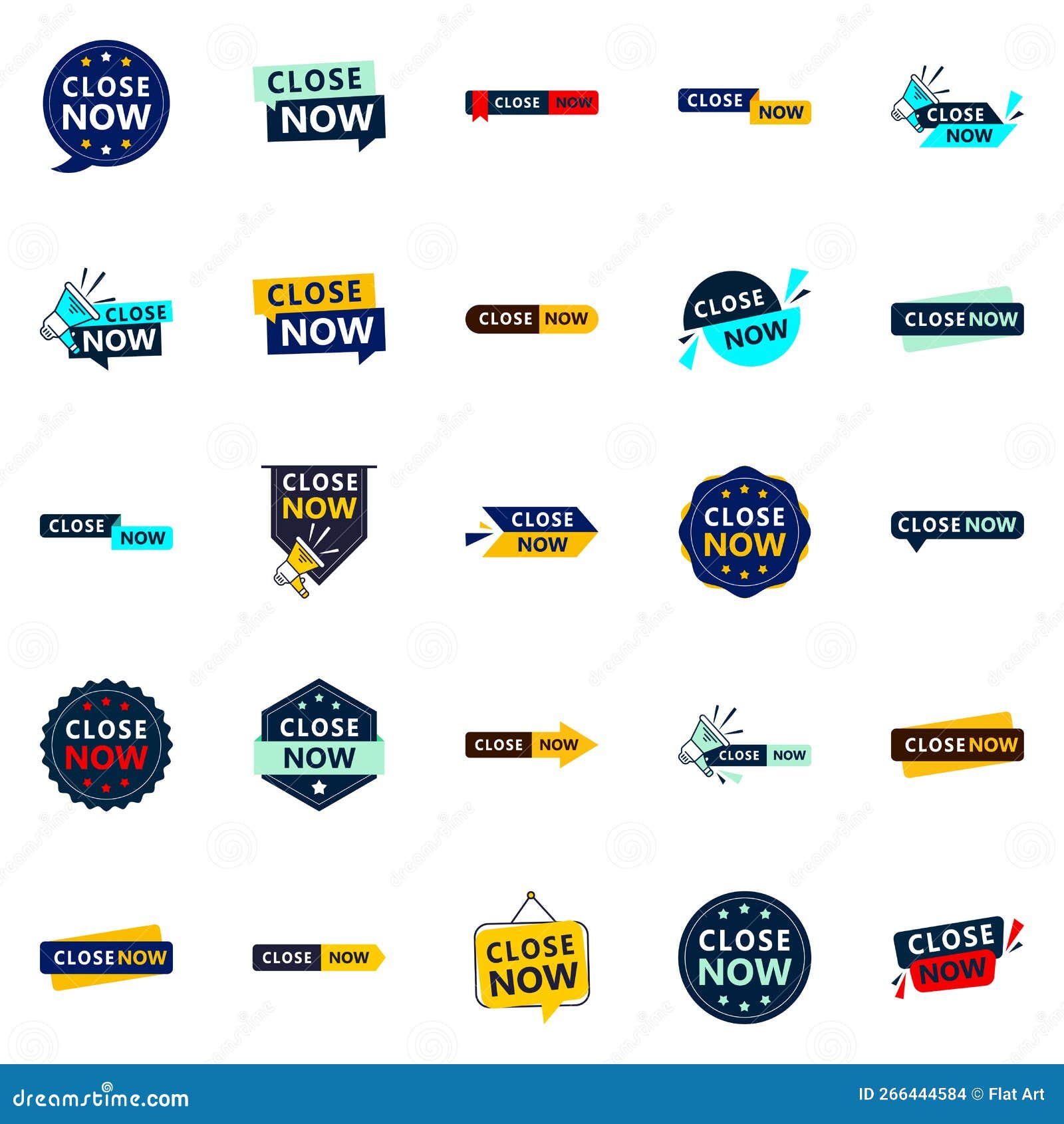 Grab Your Chance To Close Text Banners Pack of 25 Stock Vector ...