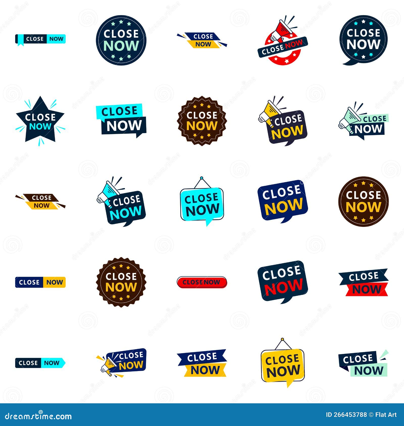 Grab Your Chance To Close Text Banners Pack of 25 Stock Vector ...