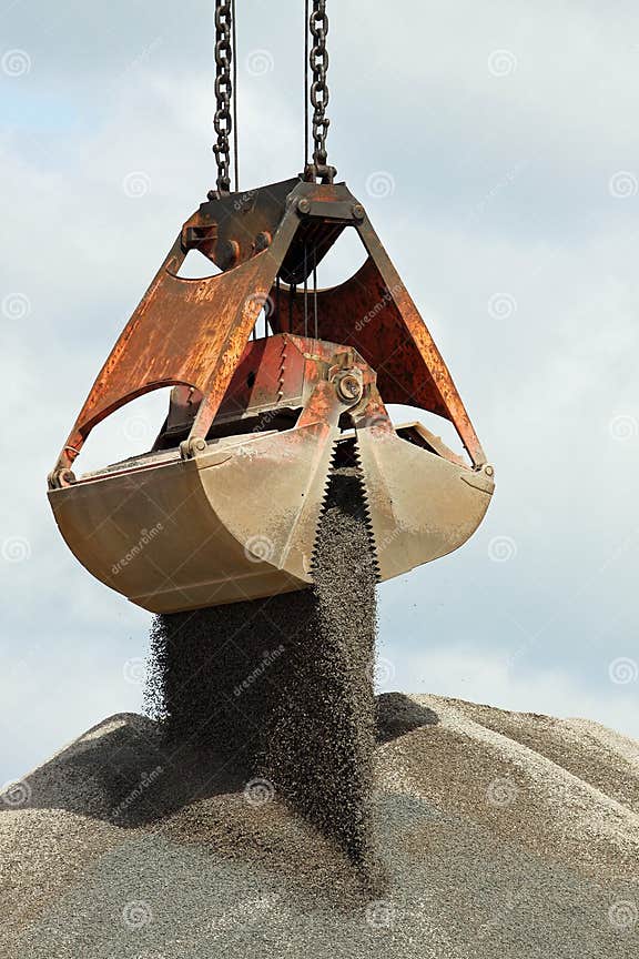 Grabber Crane with Aggragate Stock Photo - Image of lifting, virtual ...