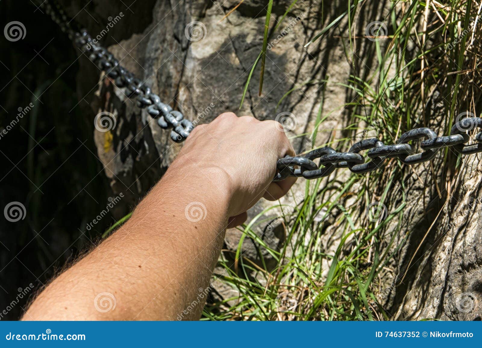 Grabbing the chain stock photo. Image of chained, background - 74637352