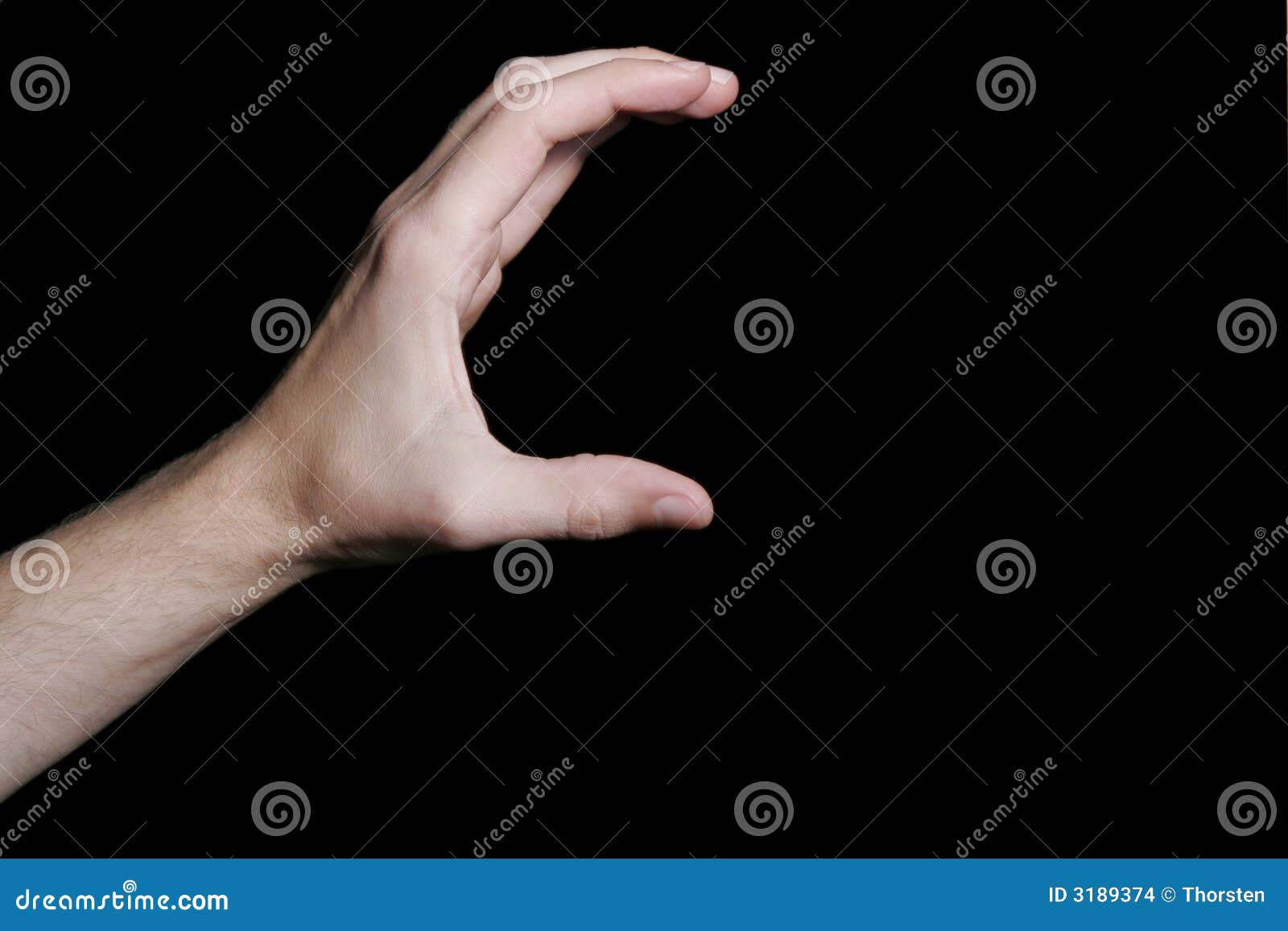 Grabbing Hand stock photo. Image of fingers, tone, black - 3189374