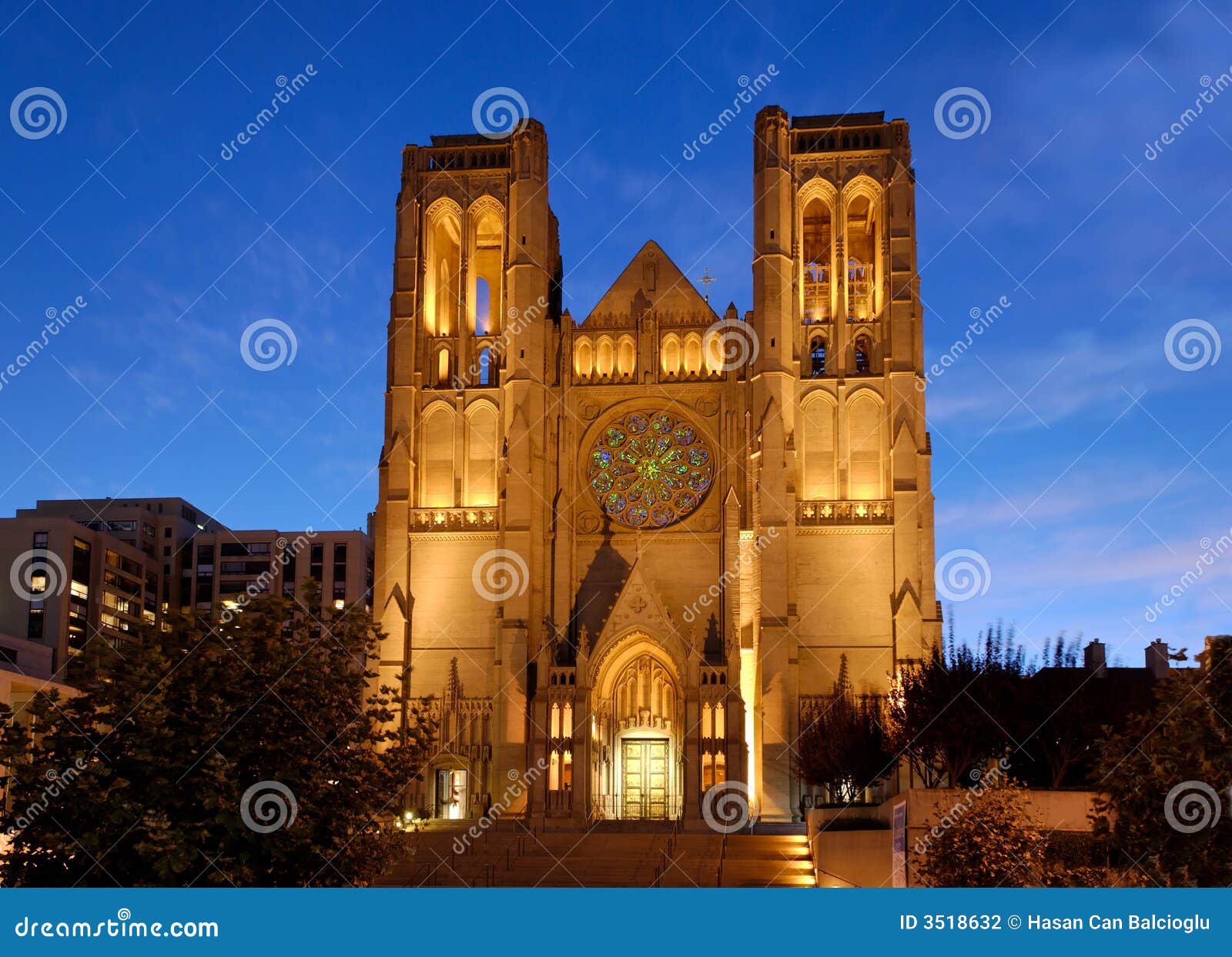 Grace Cathedral in SF stock photo. Image of christian - 3518632