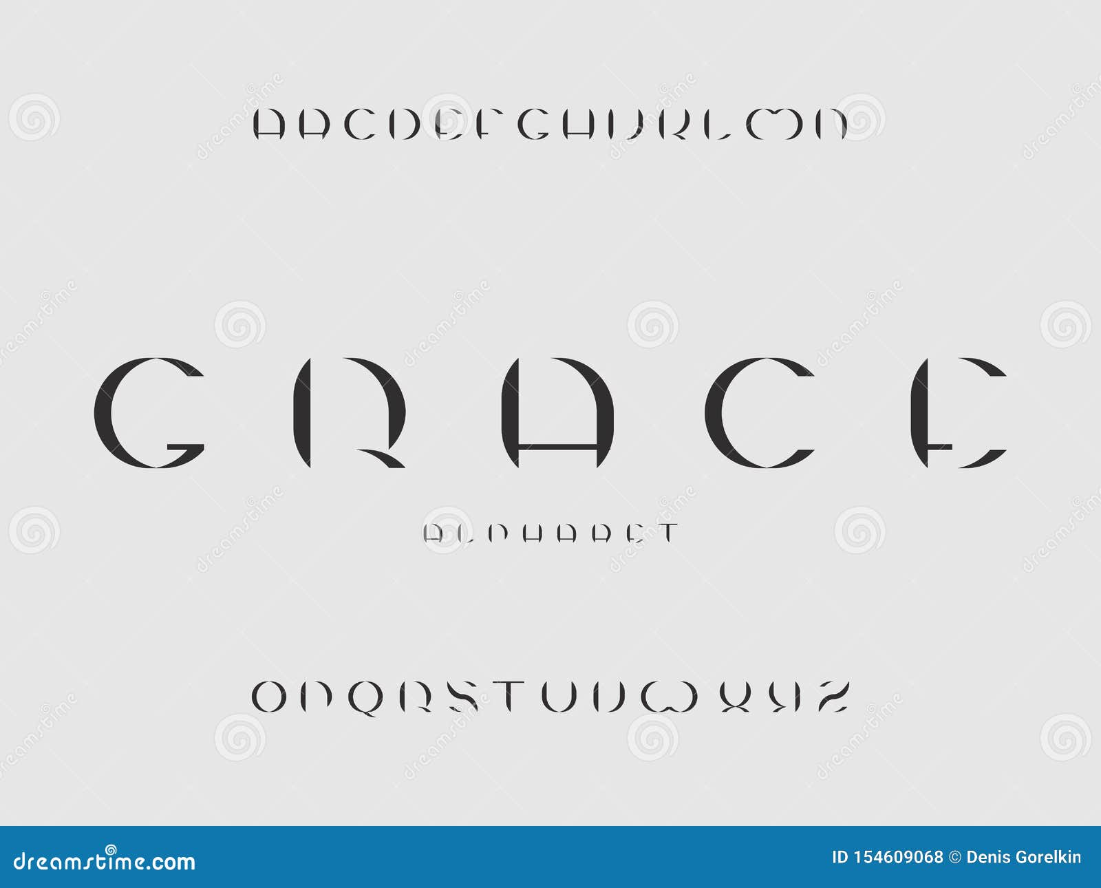 Grace Font. Elegant Alphabet Letters Font. Vector Illustration ...