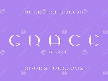 Grace Font. Vector Alphabet Stock Vector - Illustration of beautiful ...
