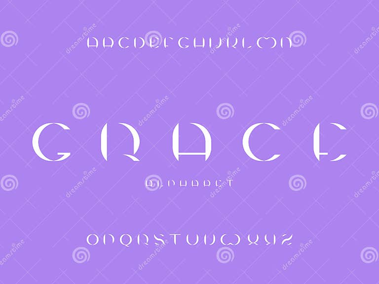 Grace Font. Vector Alphabet Stock Vector - Illustration of beautiful ...