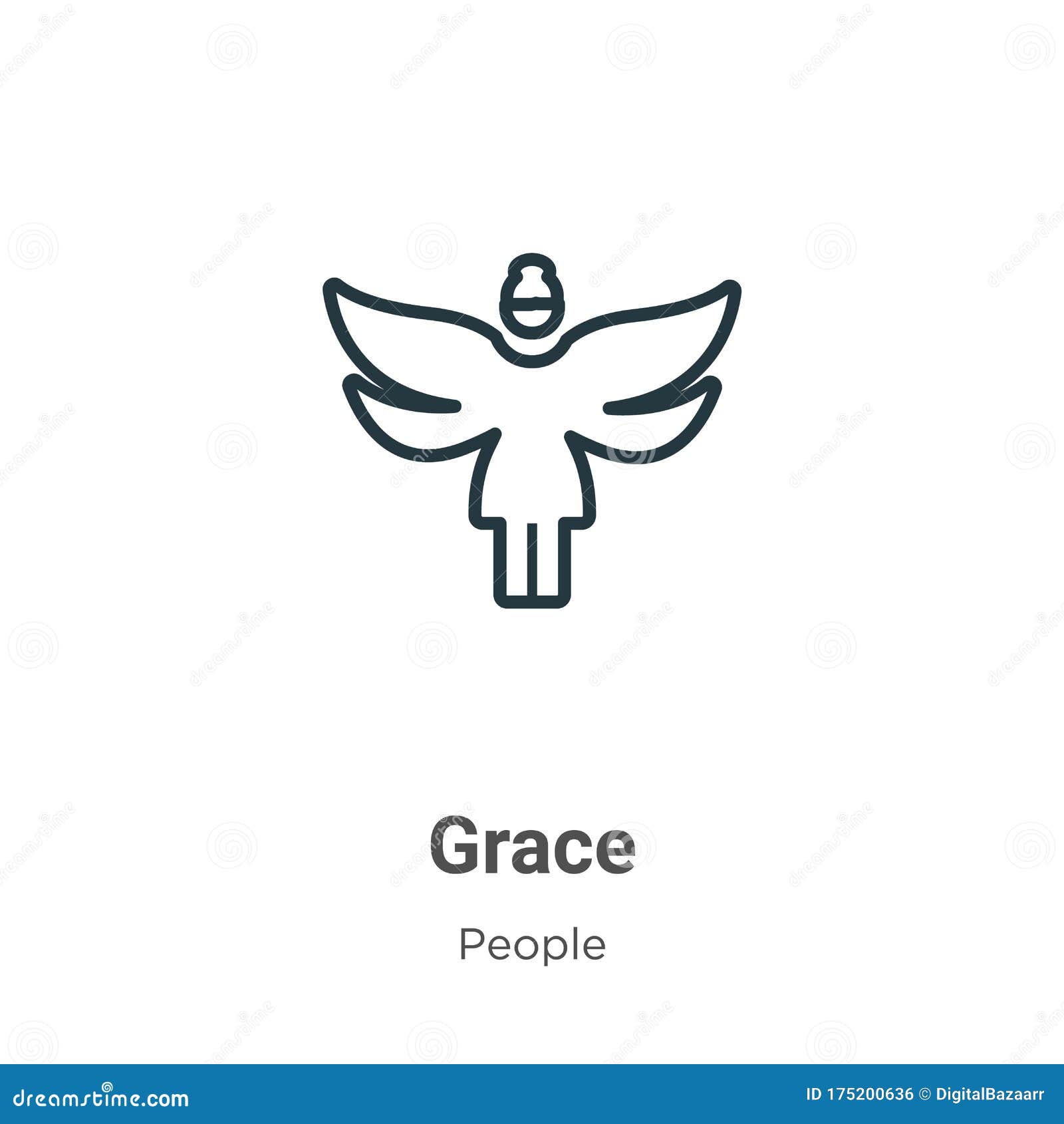 Grace Concept Word Art Illustration Cartoon Vector | CartoonDealer.com ...