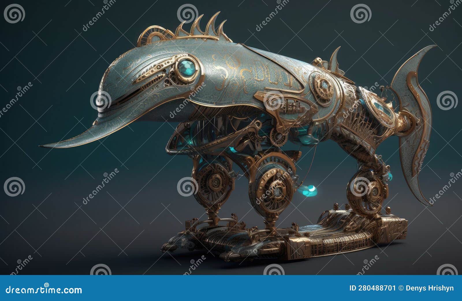 With Grace and Strength, Anthropomorphic Dolphin Emerges, Donning ...