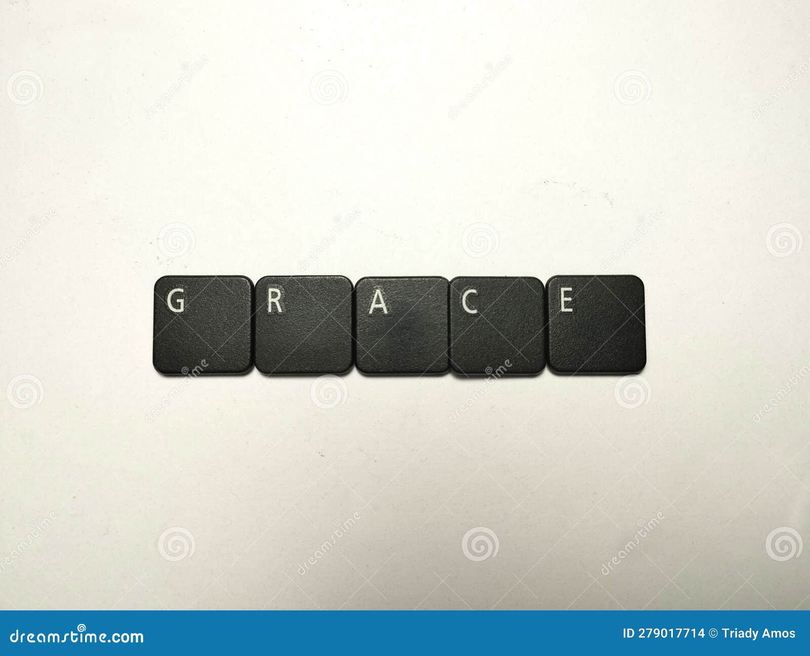 Grace Word Written with Computer Buttons Stock Photo - Image of laptop ...