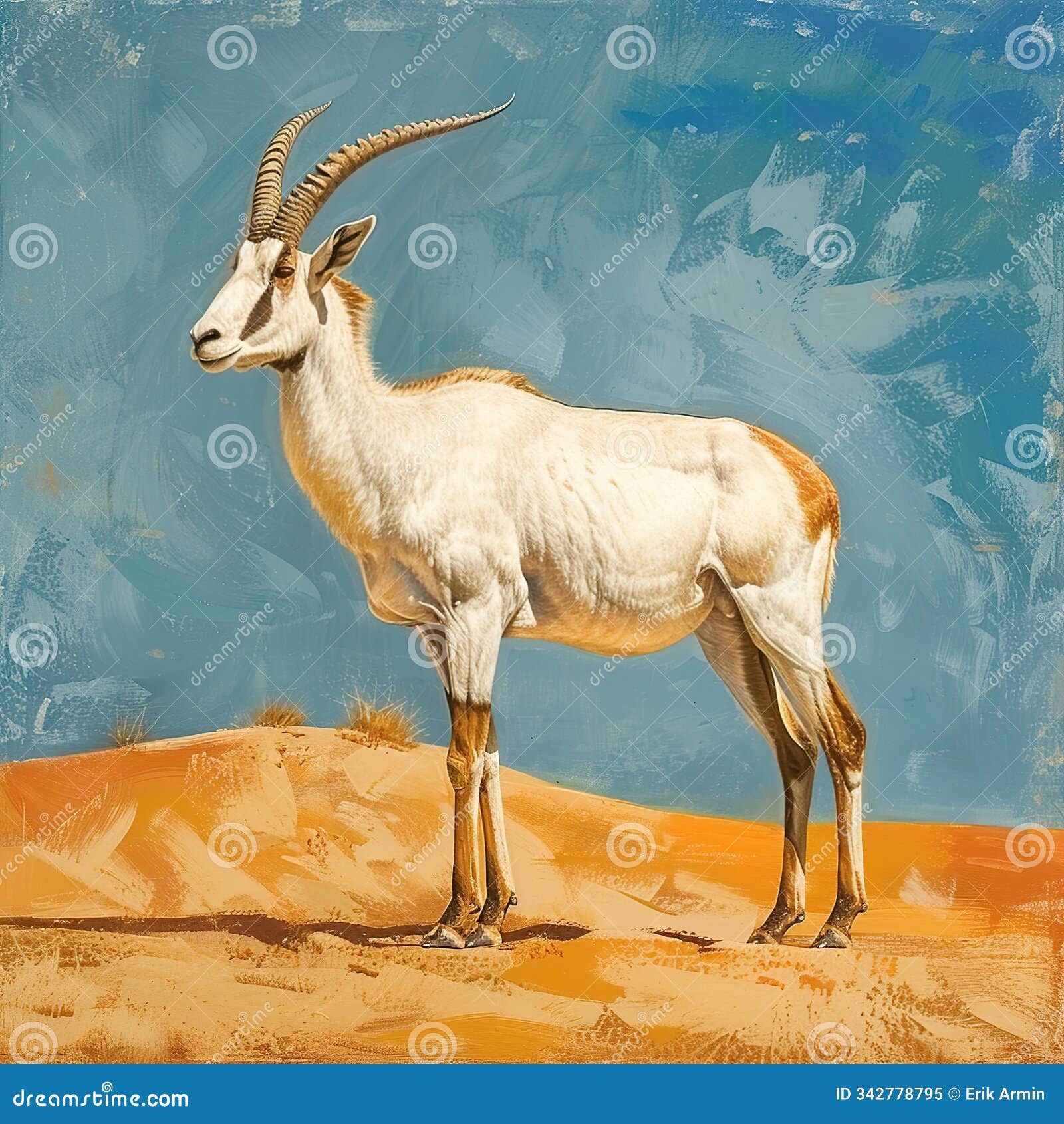 Addax Head Logo Design Vector | CartoonDealer.com #255100361