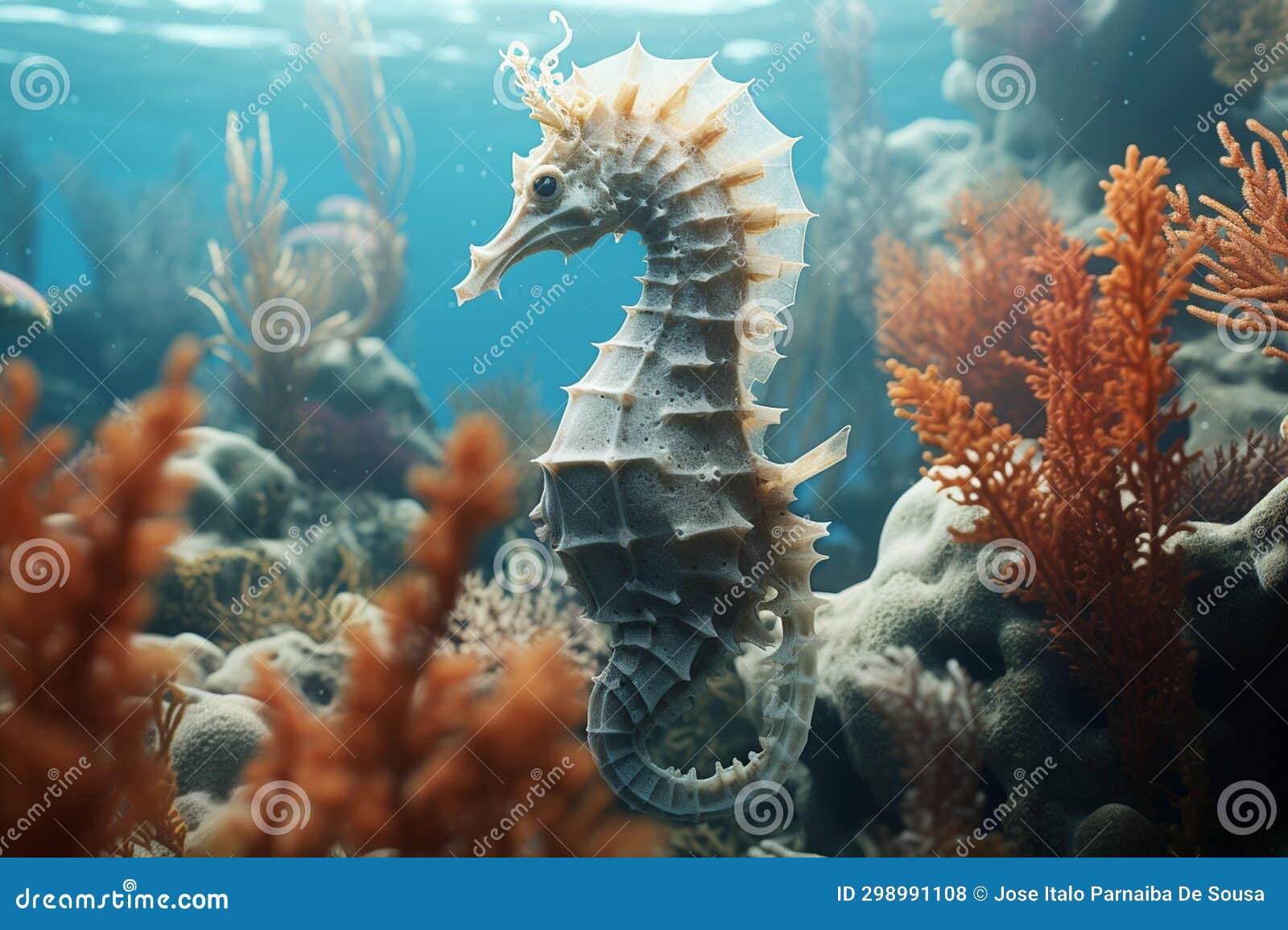 Graceful and Ancient Depictions of Seahorses in Co Stock Photo - Image ...