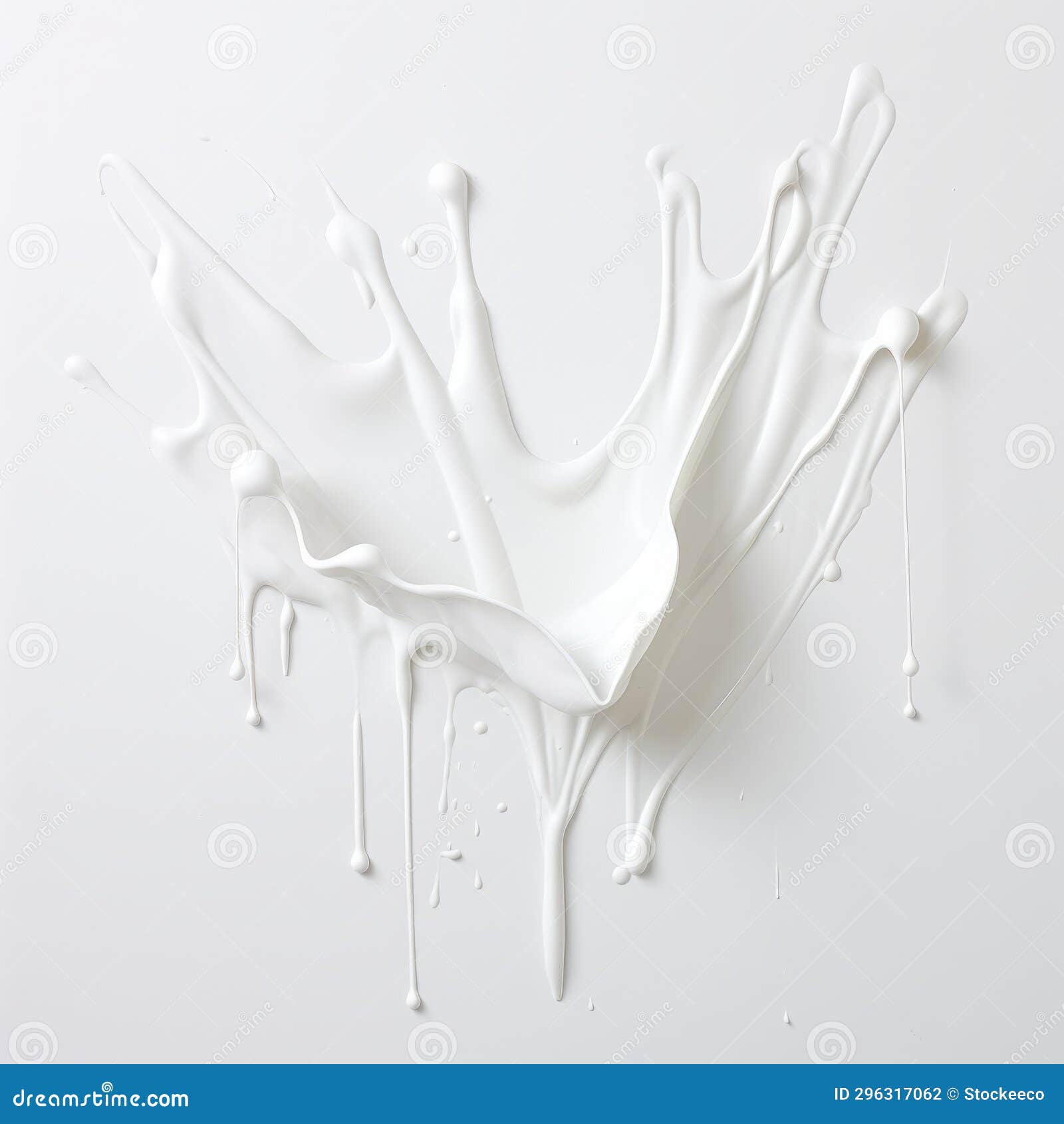 Innovative Milk Splash Design On White Background Royalty-Free Stock ...