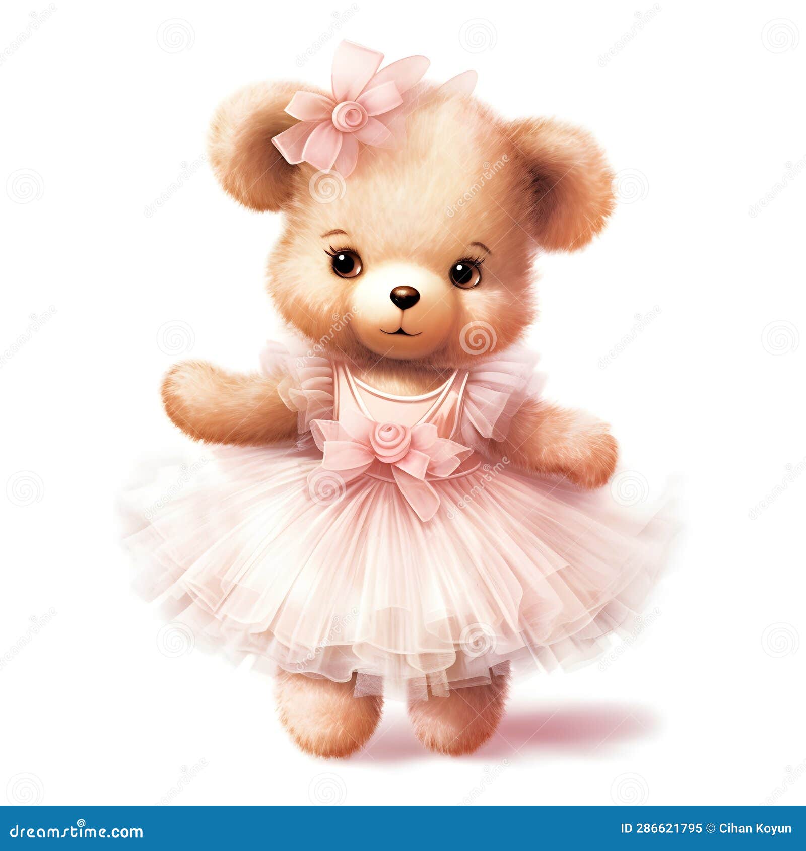Graceful ballet bear clip stock illustration. Illustration of dream ...