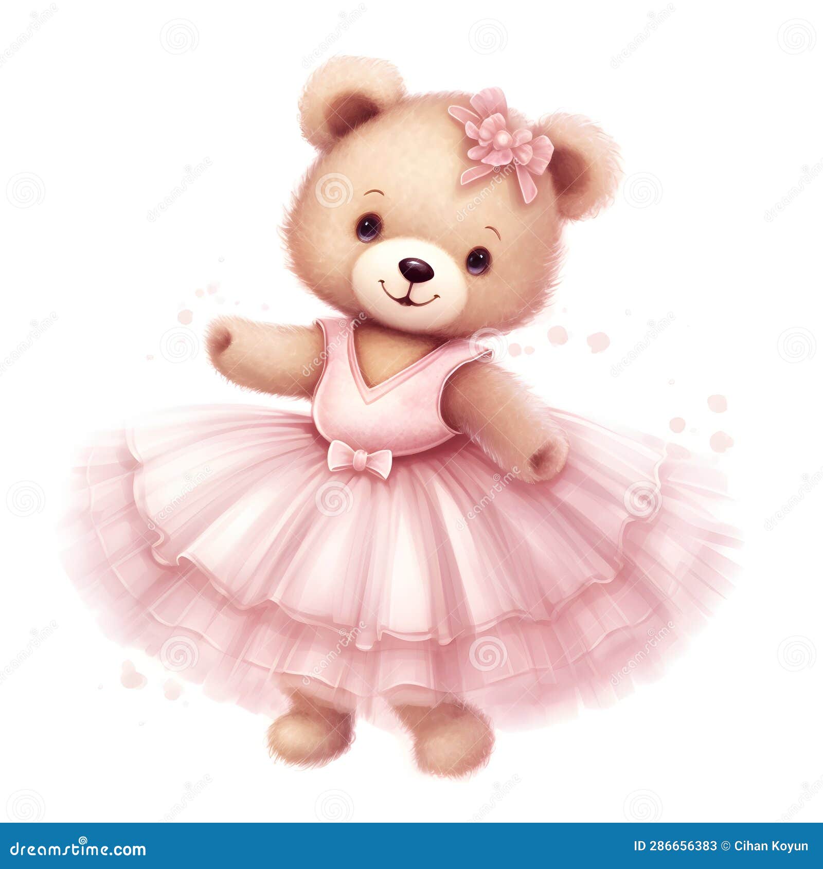Graceful Ballet Bear Graphics Stock Illustration - Illustration of ...