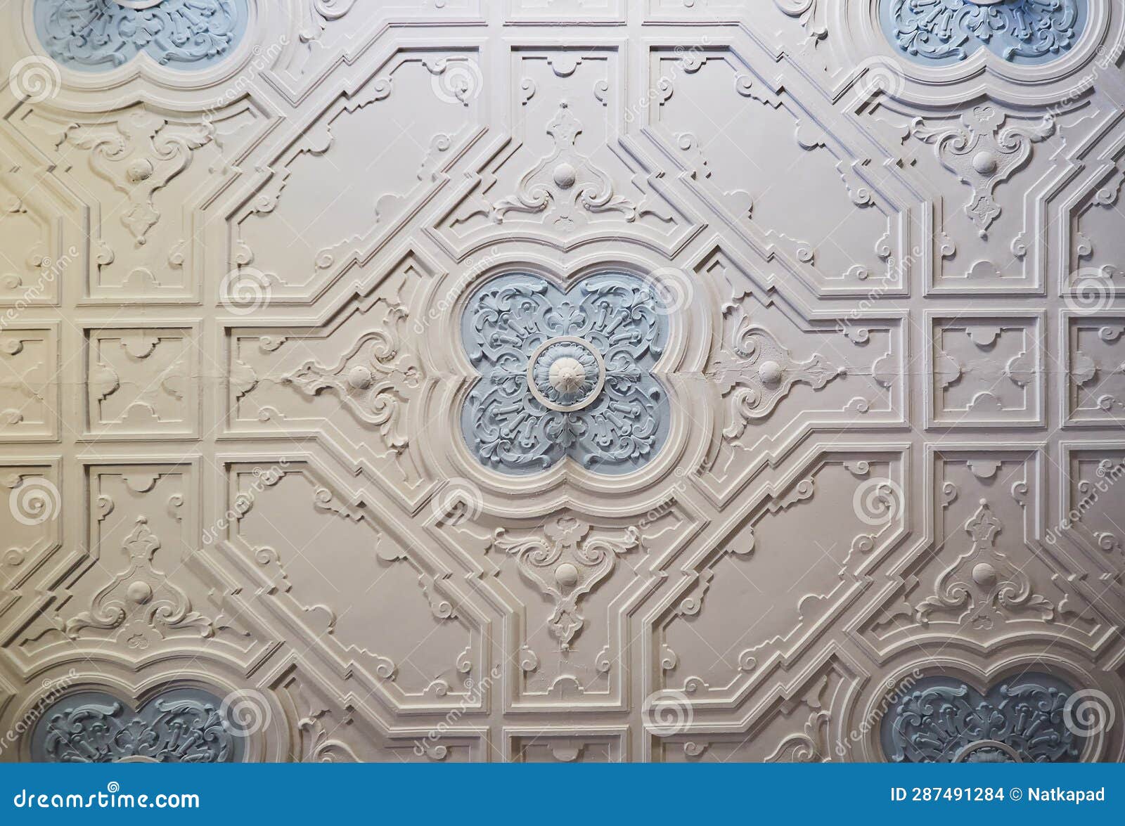 Graceful Beautiful Historical Bas-reliefs on the Facade Stock Photo ...