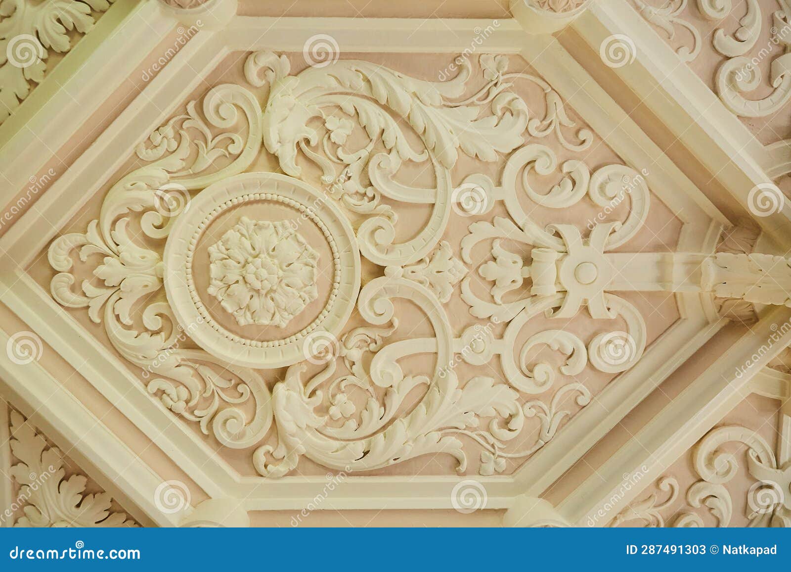Graceful Beautiful Historical Bas-reliefs on the Facade Stock Image ...