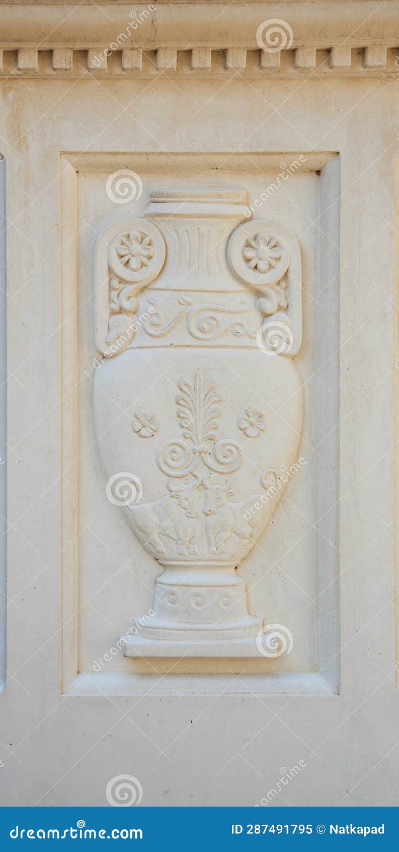 Graceful Beautiful Historical Bas-reliefs Stock Image - Image of white ...