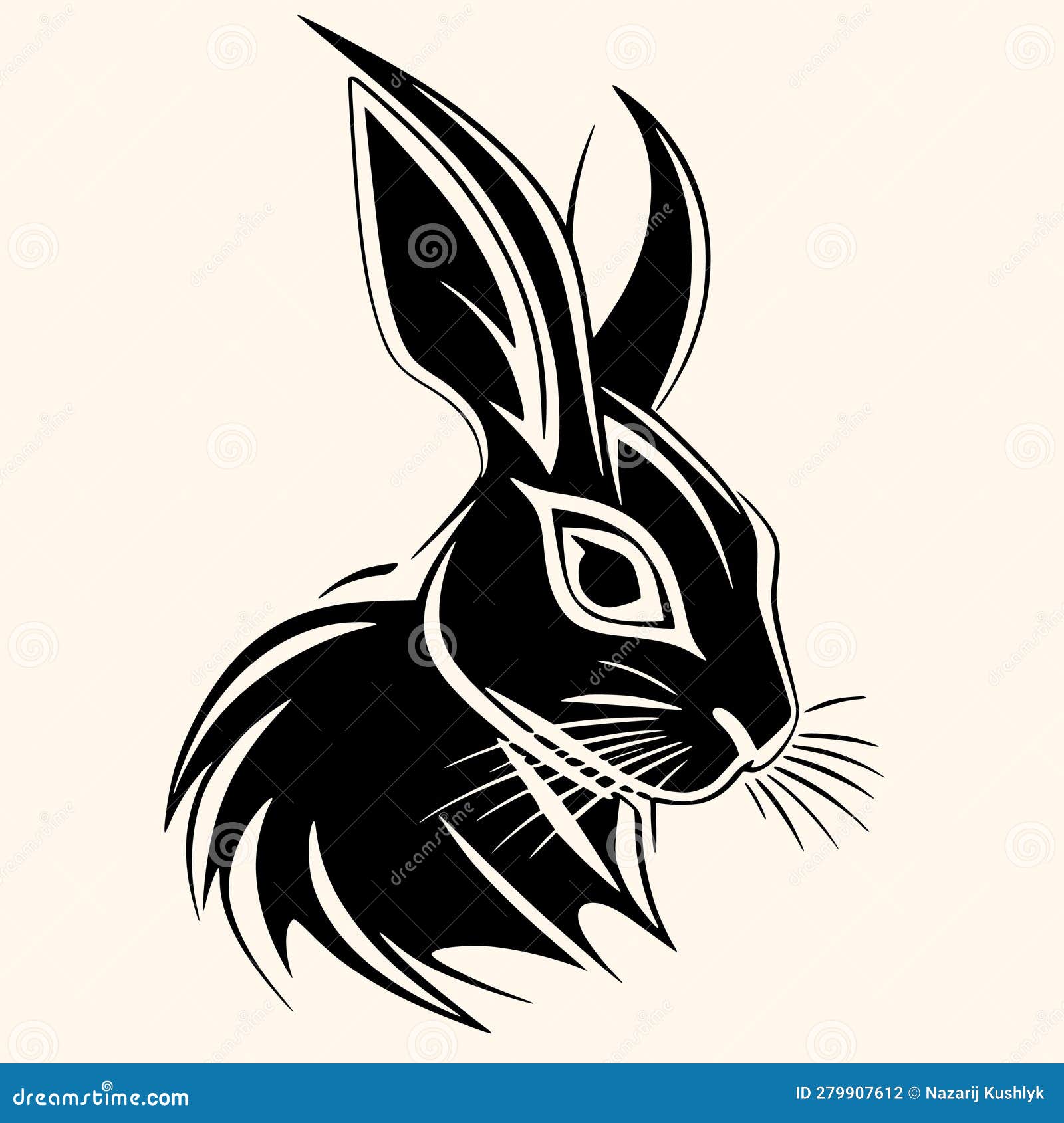 Rabbit Vector for Logo or Icon,clip Art, Drawing Elegant Minimalist ...