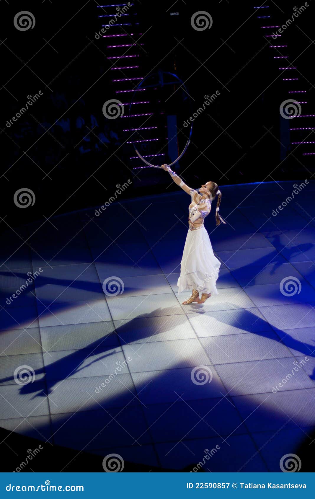 Graceful Dance Performed on the Aerial Ring Editorial Photography ...