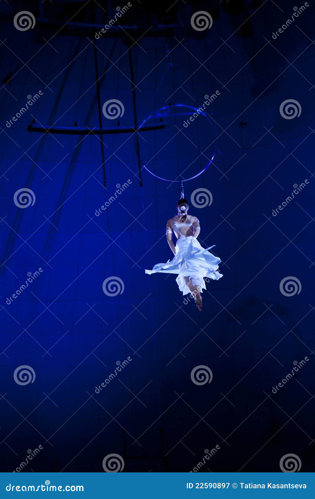 Graceful Dance Performed on the Aerial Ring Editorial Photography ...