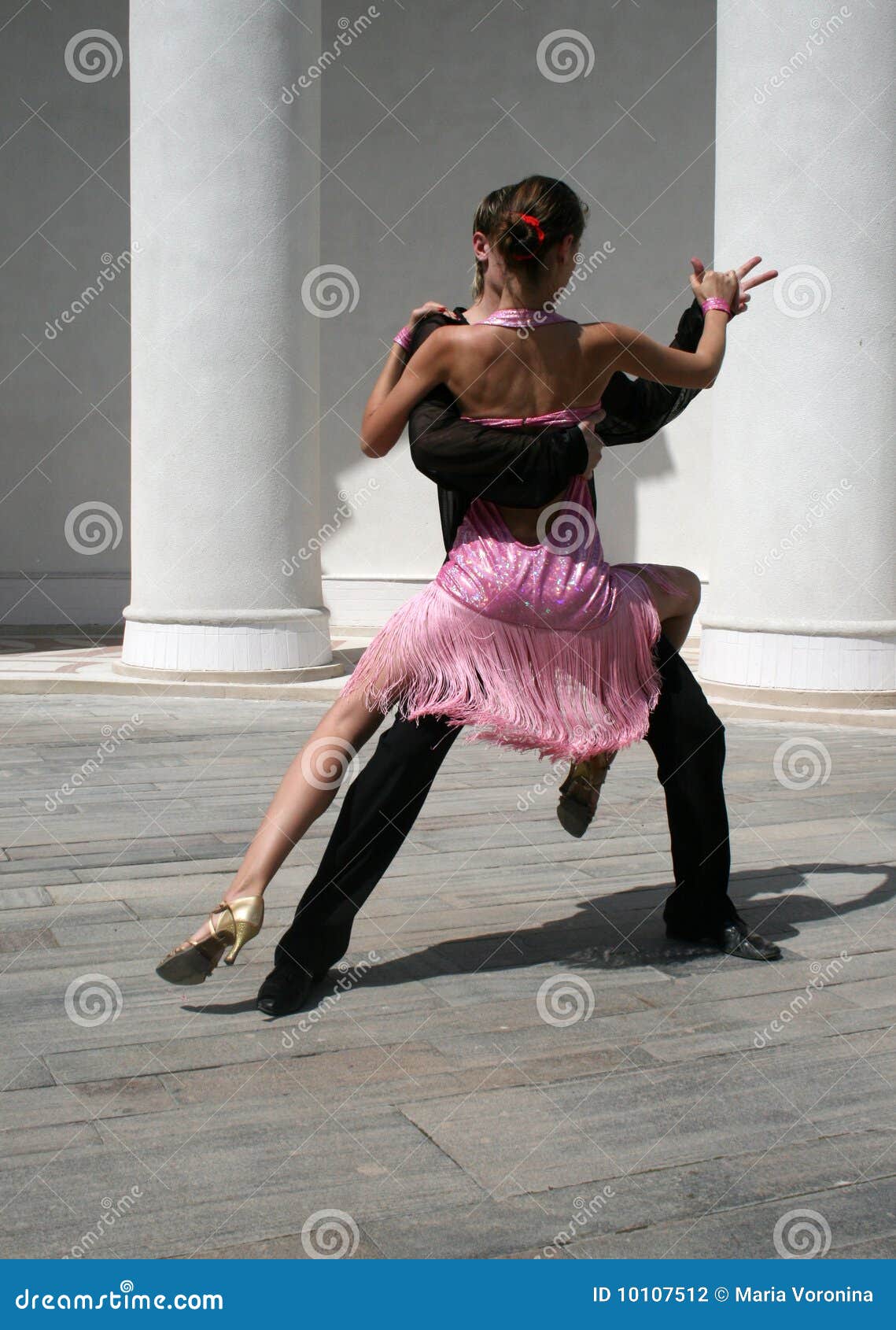 Graceful dancing stock photo. Image of pink, pair, perform - 10107512