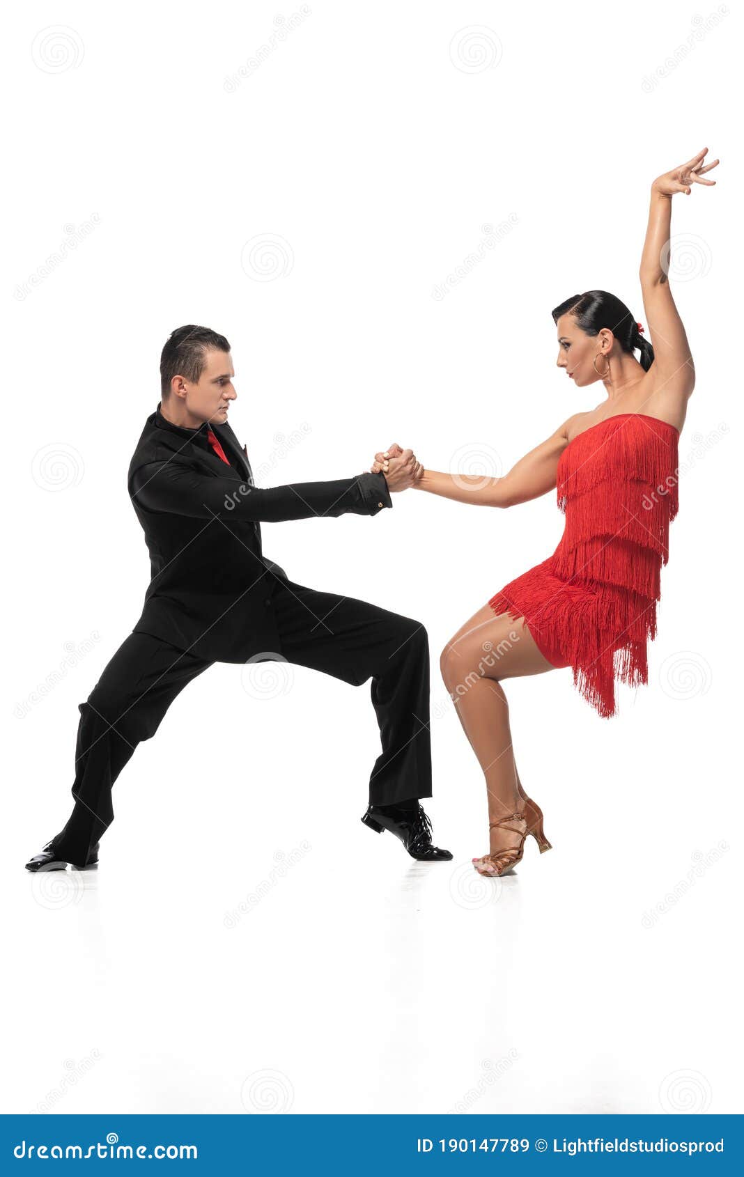 Graceful, Elegant Dancers Performing Tango Stock Image - Image of ...