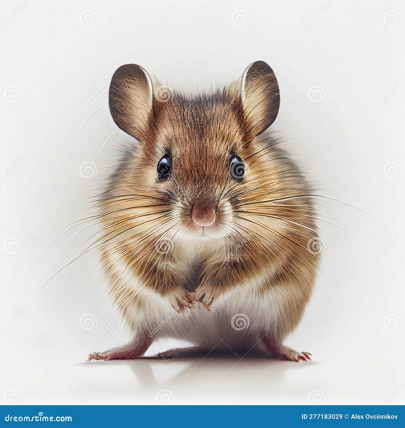 Graceful Mouse on White Background for Invitations and Posters. Stock ...
